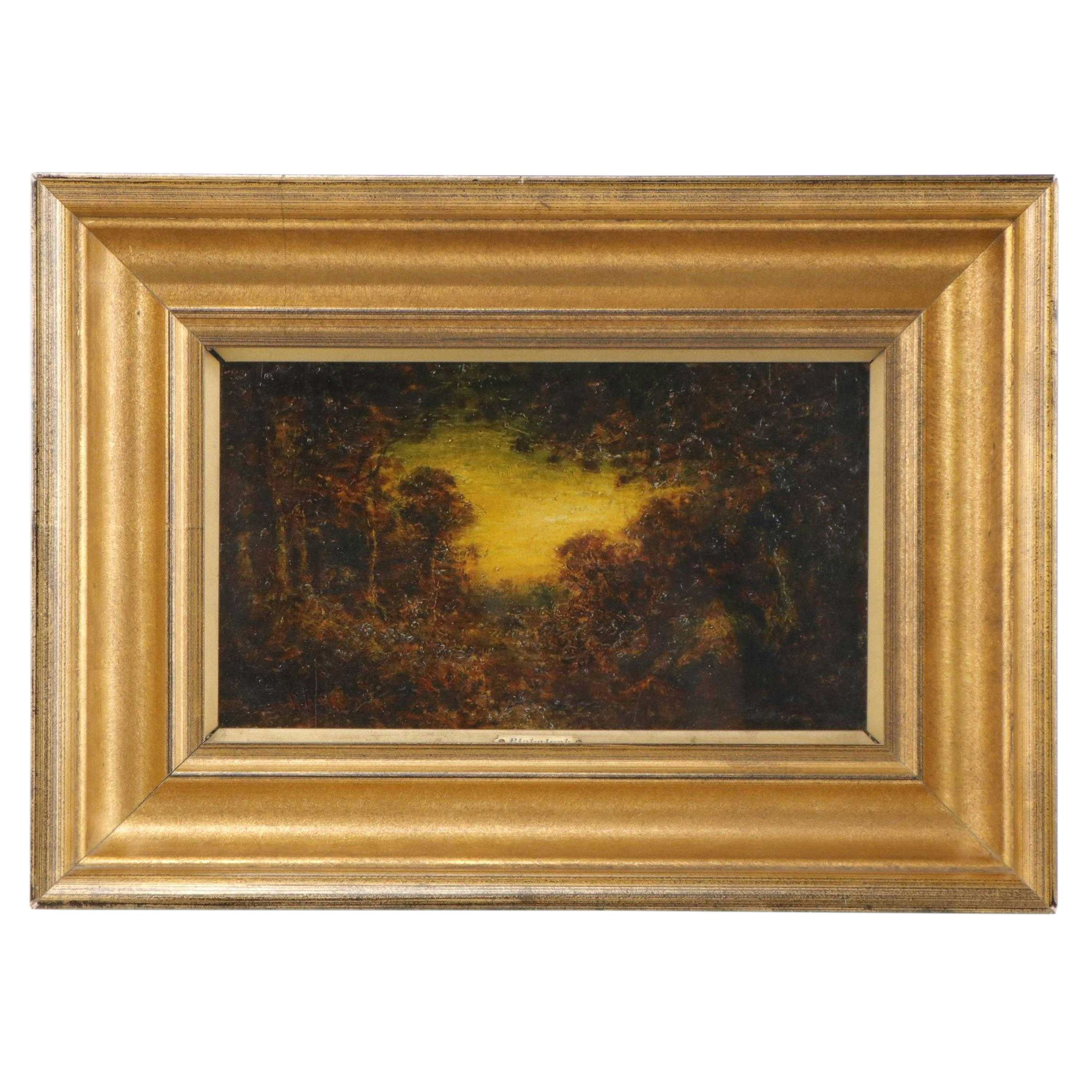 Ralph Albert Blakelock Landscape Oil Painting, Late 19th / Early 20th ...