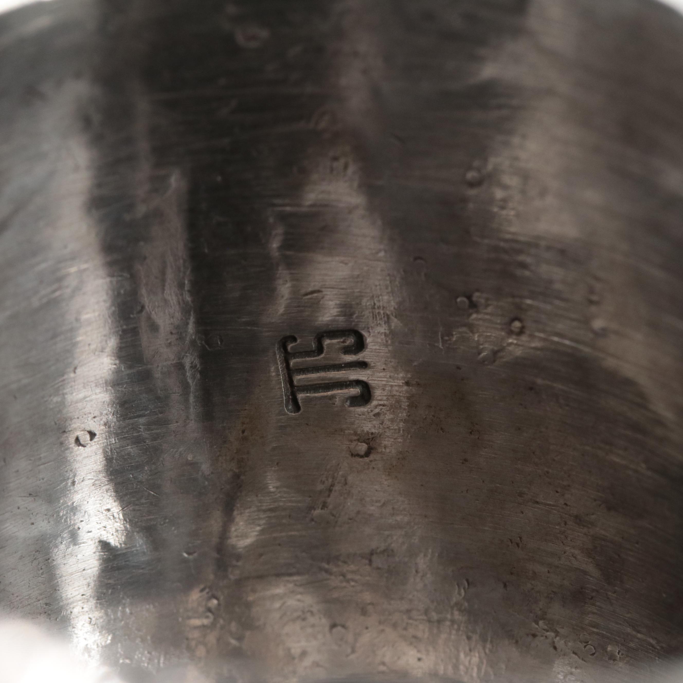 Juan Singer Navajo Diné Stylized Thunderbird Sterling Cuff with Stone ...