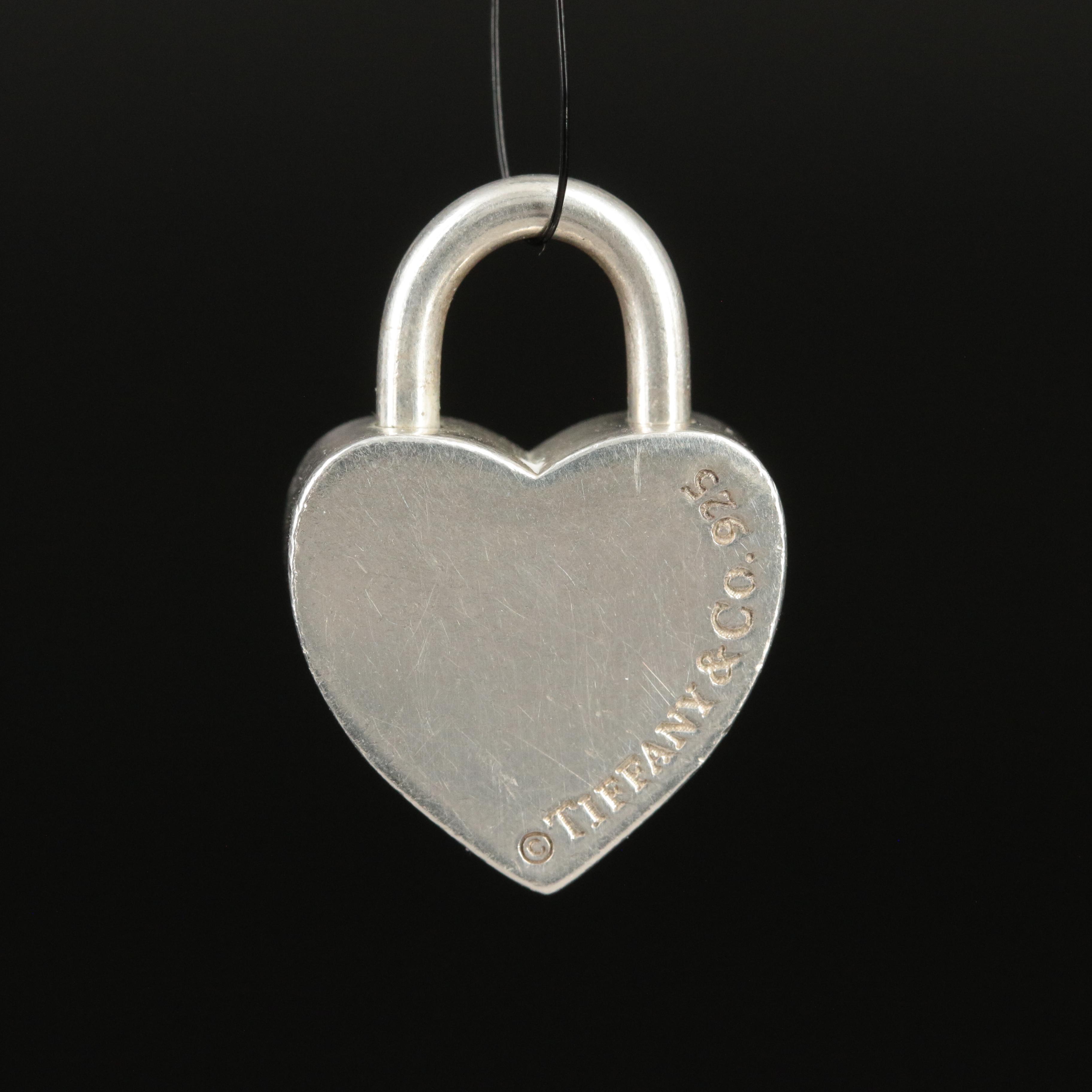 Tiffany & Co. Sterling Heart Padlock Charm | EBTH