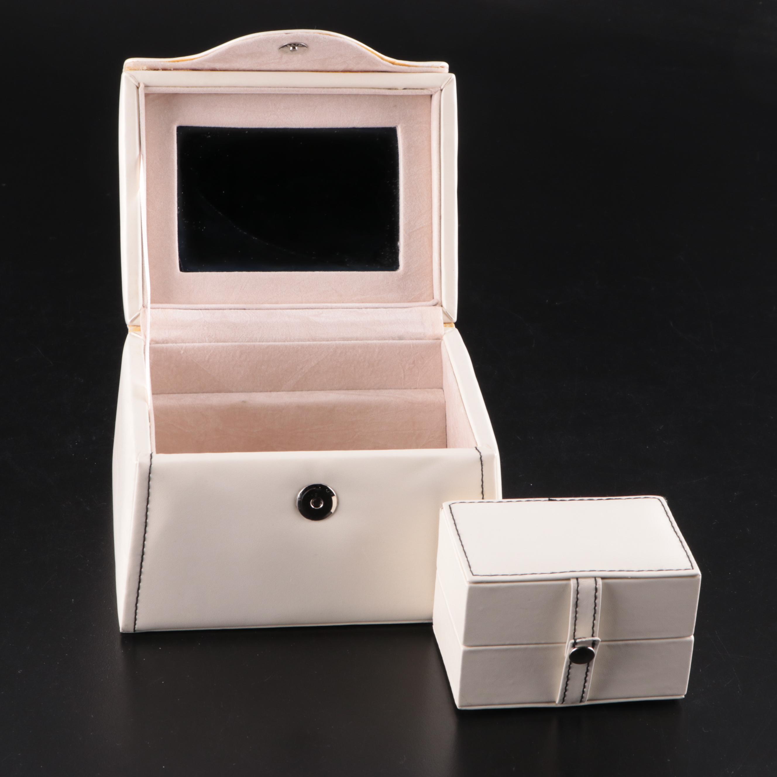 Gem-Pak and Other Contemporary Faux Leather Travel Jewelry Boxes | EBTH