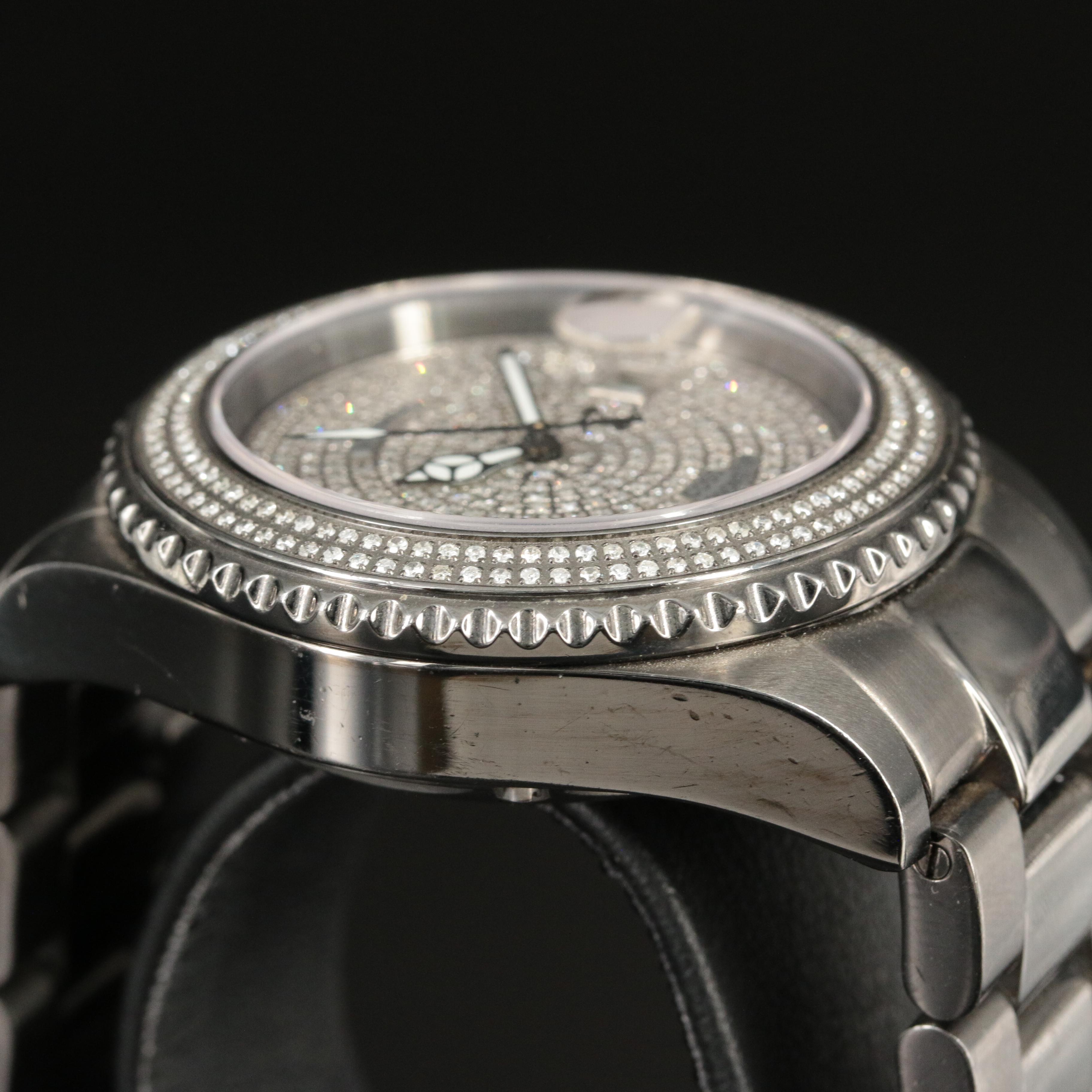 Invicta 4460 Diver Diamond Dial Automatic Chronometer Swiss-Made Watch ...