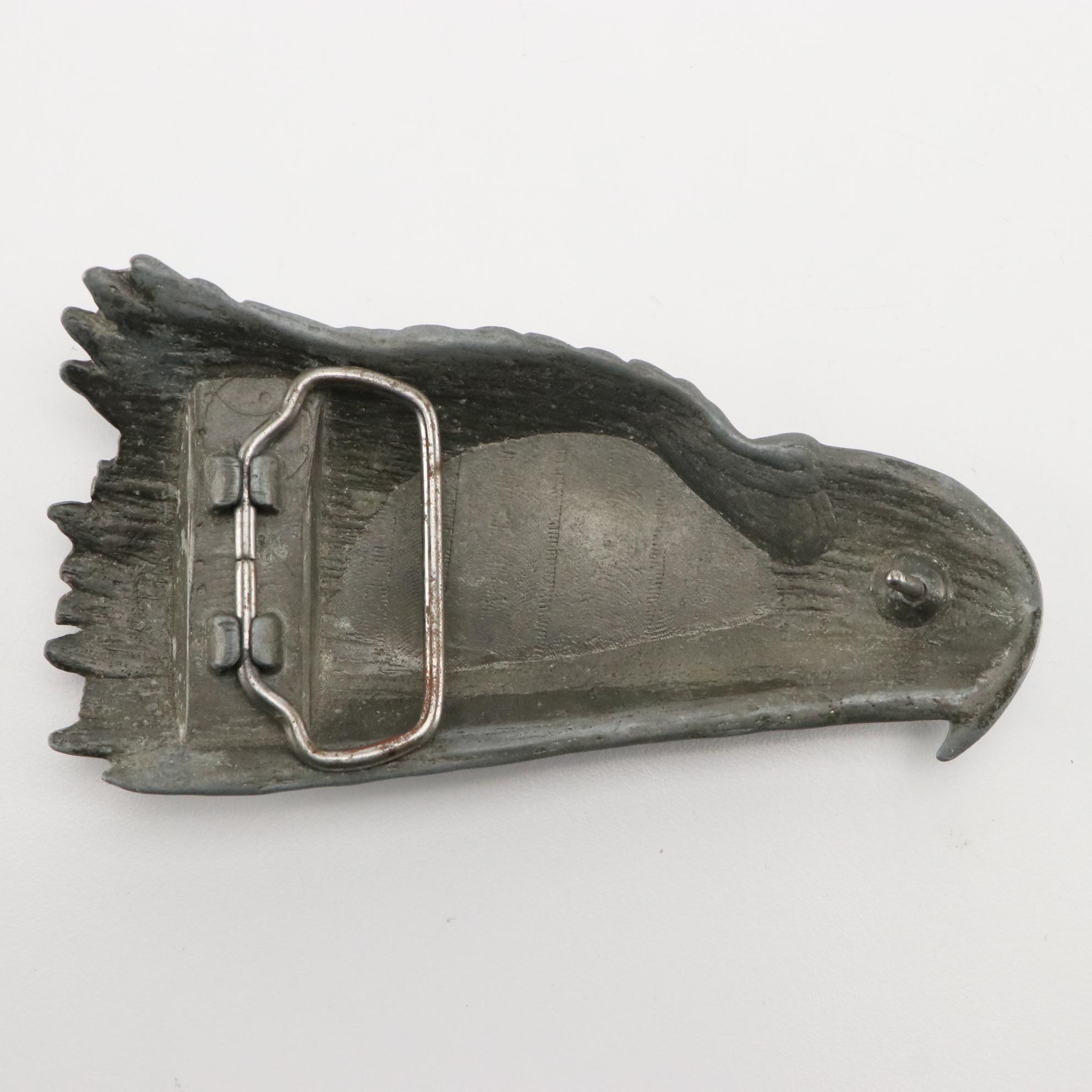 Eagle Head Pewter Cast Buckle | EBTH