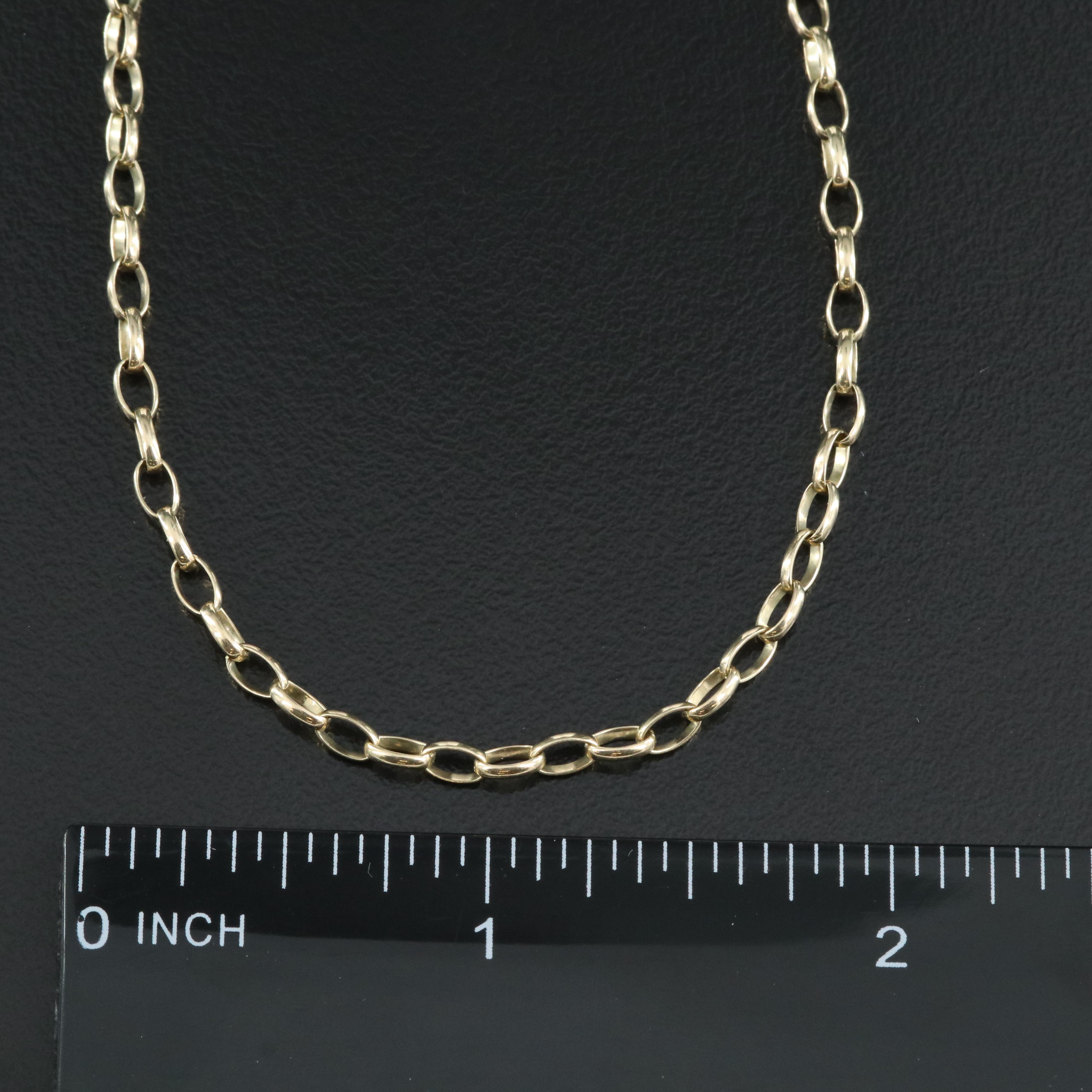 10K Oval Link Chain Necklace | EBTH