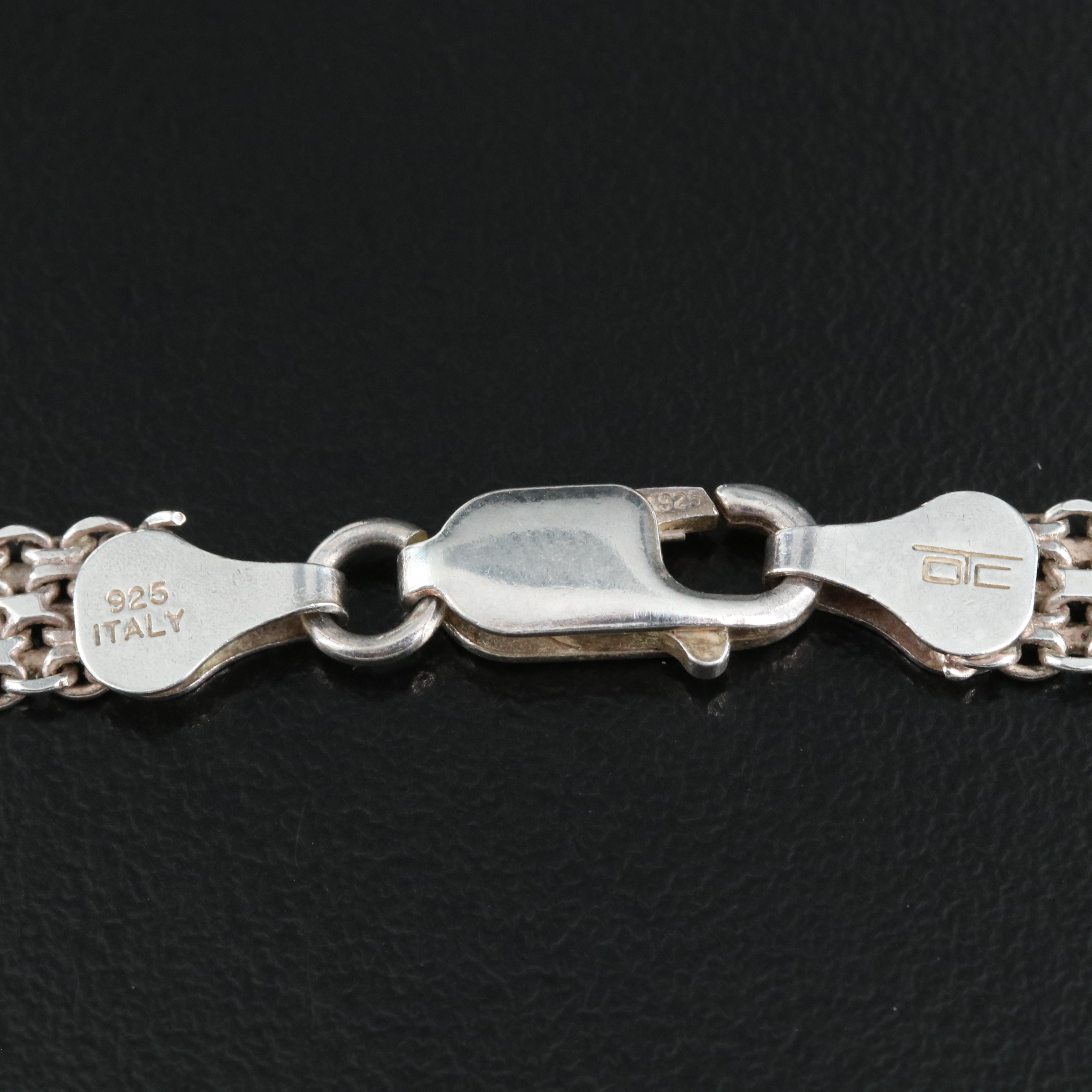 Italian Sterling Bismark Chain Necklace | EBTH