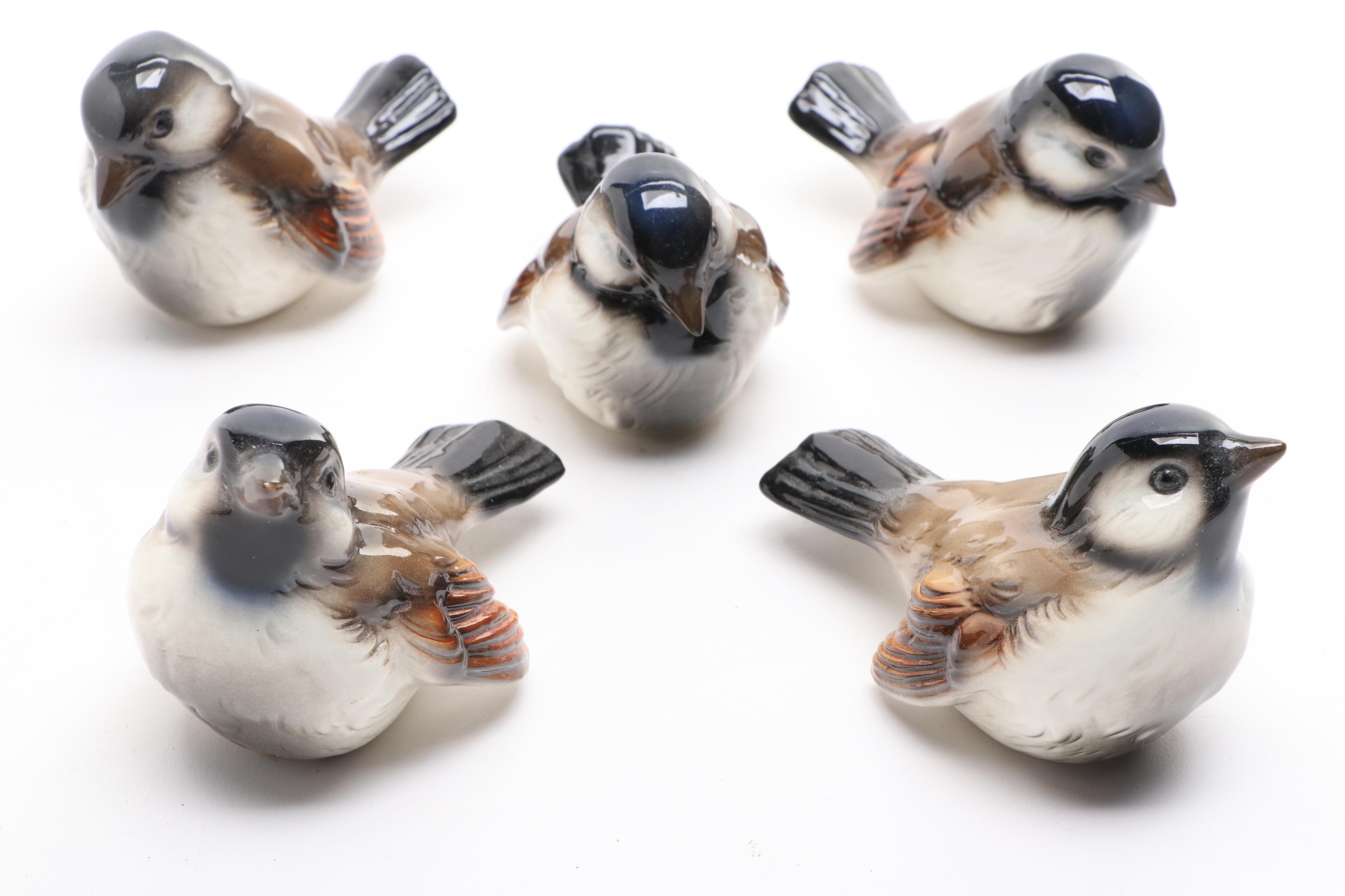 Goebel Porcelain Chickadee Figurines | EBTH