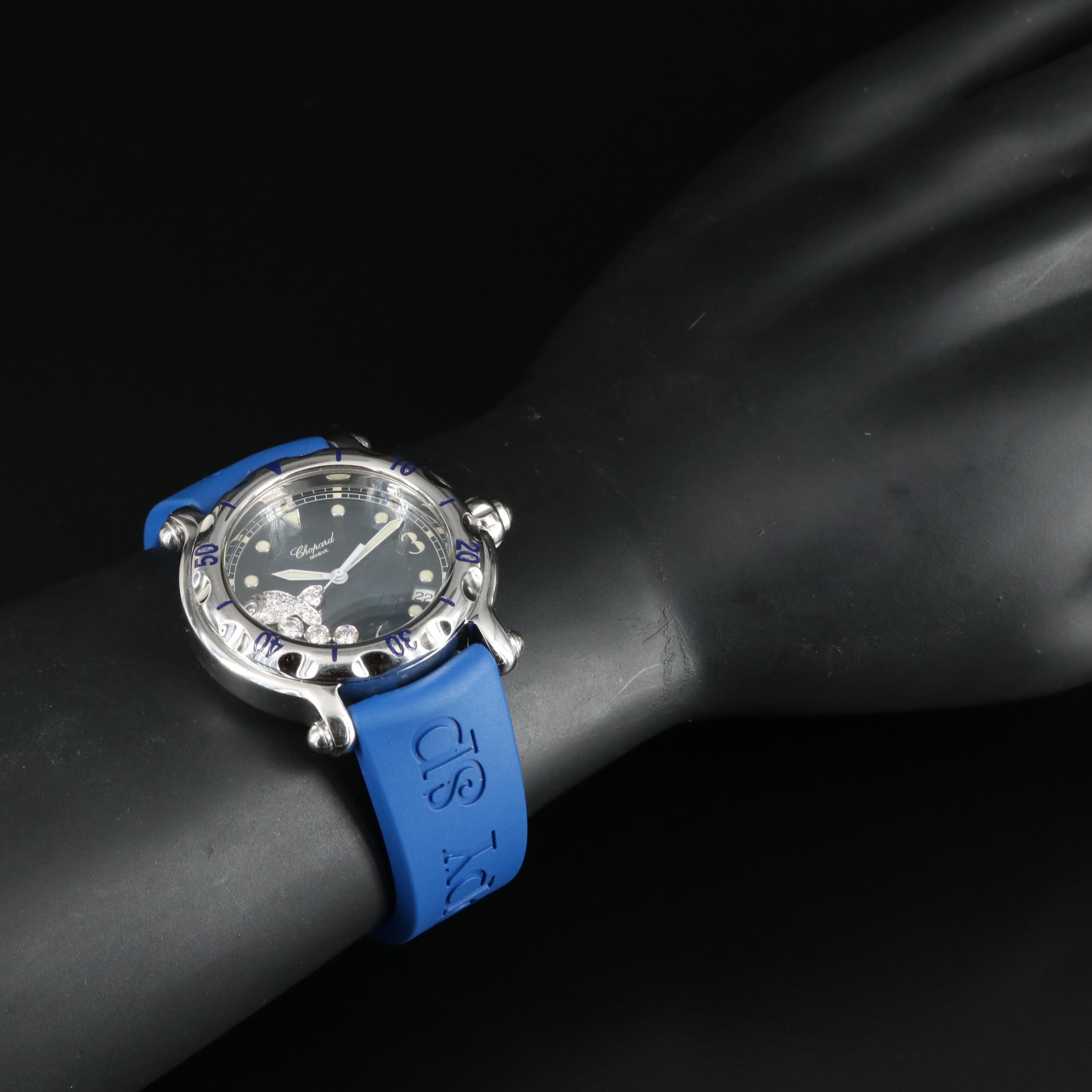 Chopard Happy Sport Fish Floating Diamonds Watch | EBTH