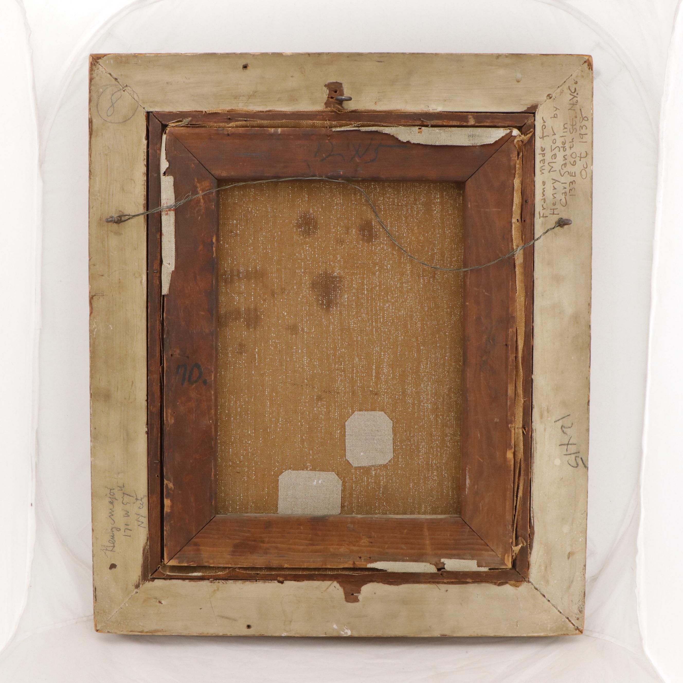 Henry Major Oil Portrait Painting of a Girl, circa 1938 | EBTH