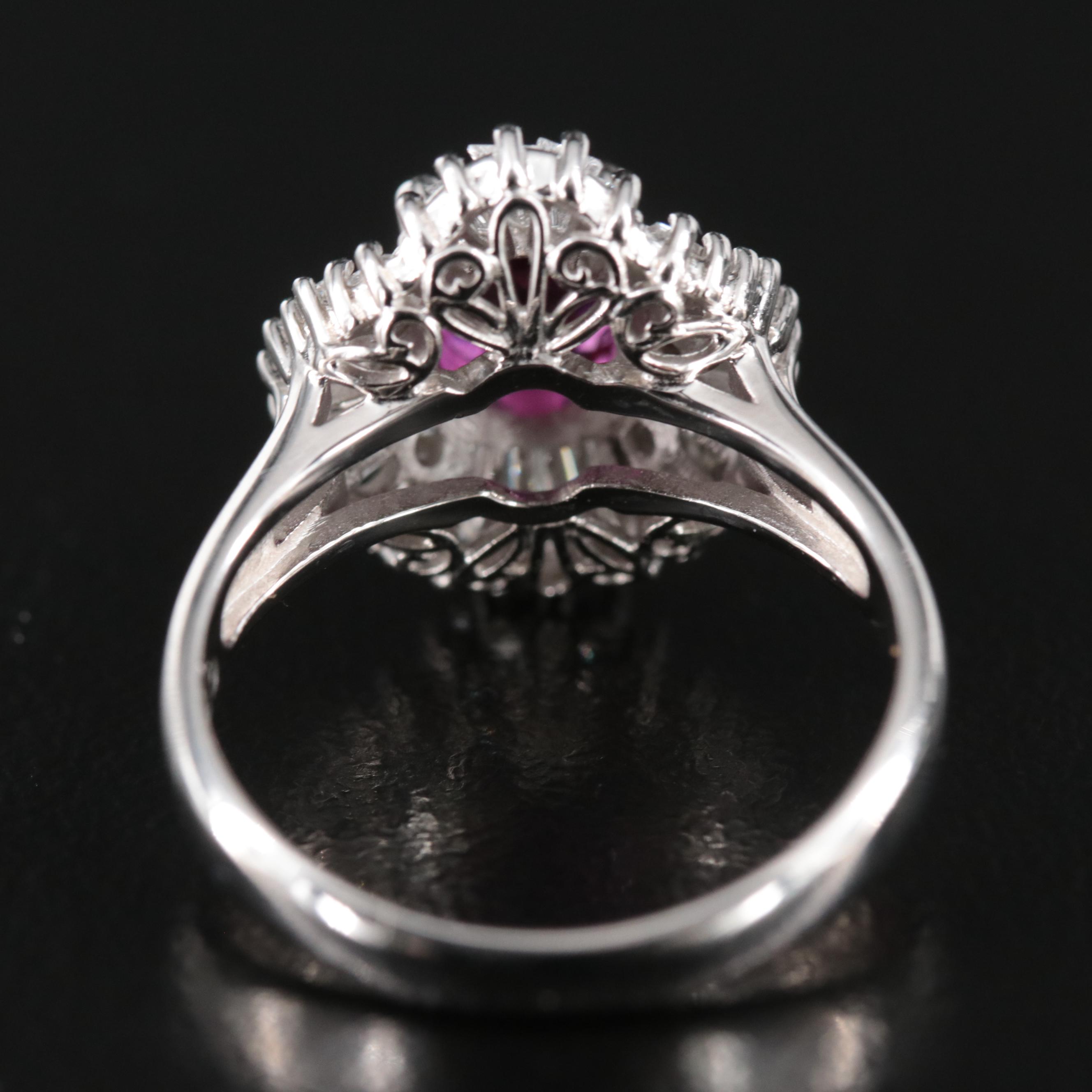 Platinum Thai Ruby and Diamond Ring with GIA Origin Report | EBTH