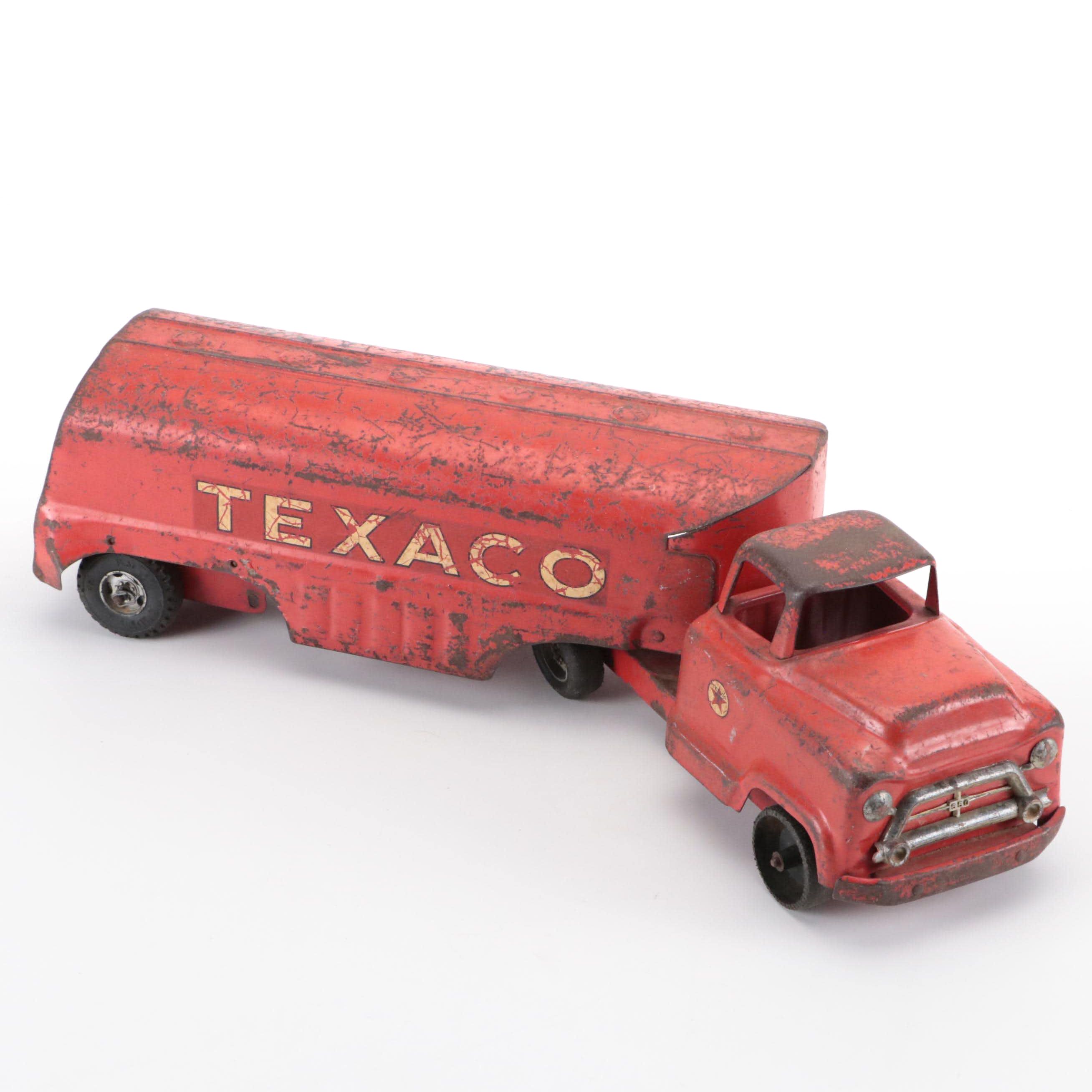 Buddy L Quality Texaco Tin Litho Tanker Truck, Mid-20th Century | EBTH