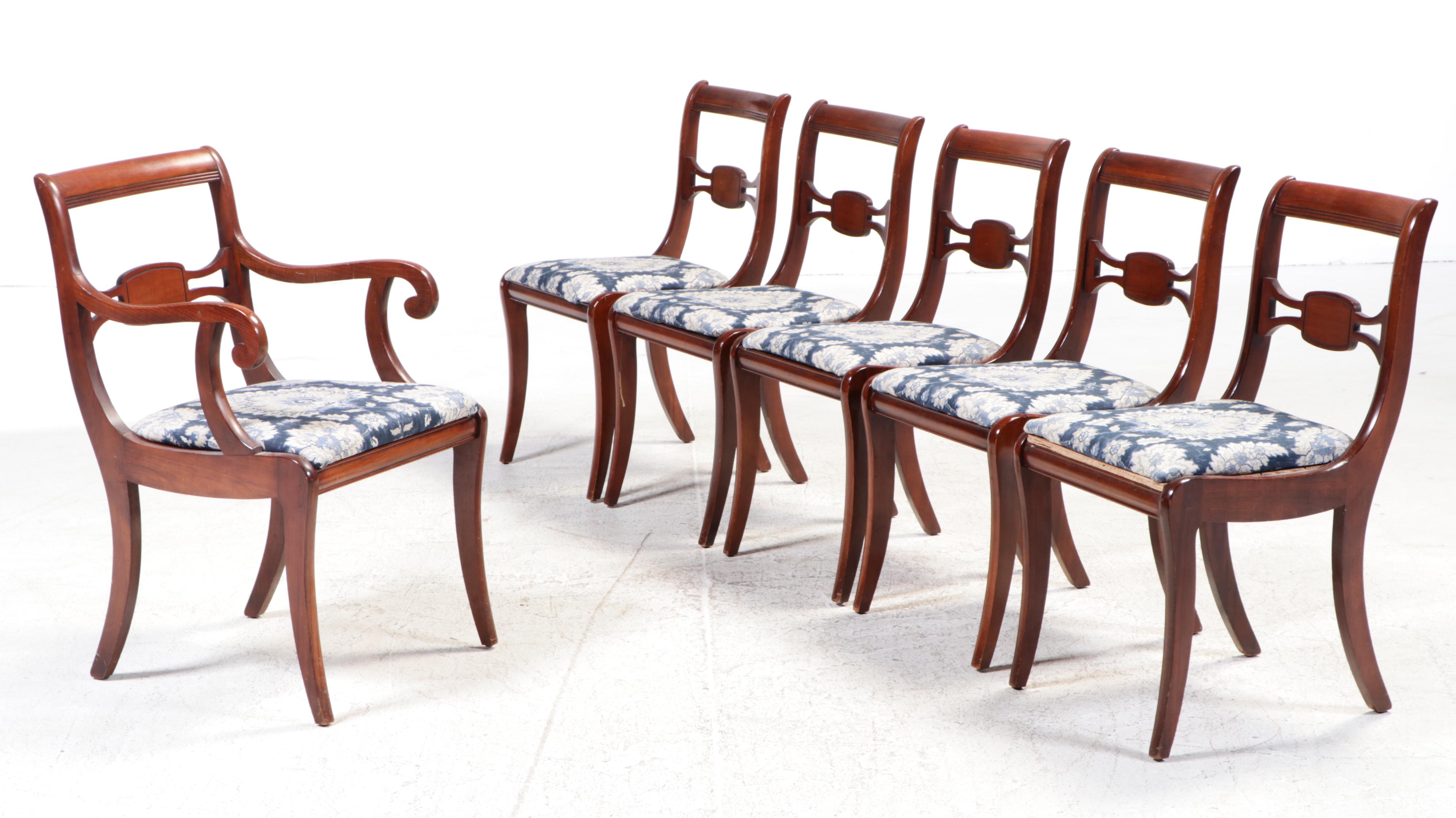Federal Style Mahogany Dining Set, Mid-20th Century | EBTH