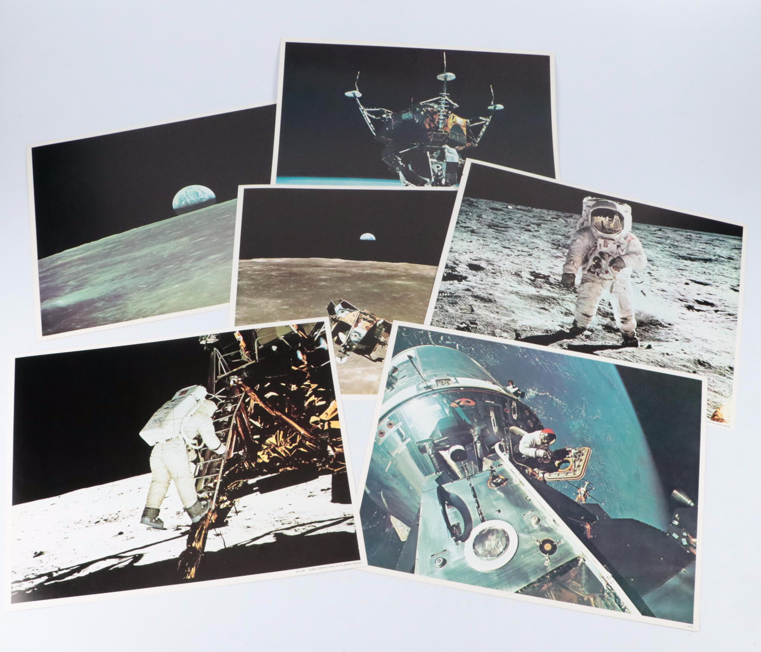 NASA Buzz Aldrin, Neal Armstrong & Michael Collins Facsimile Signed ...