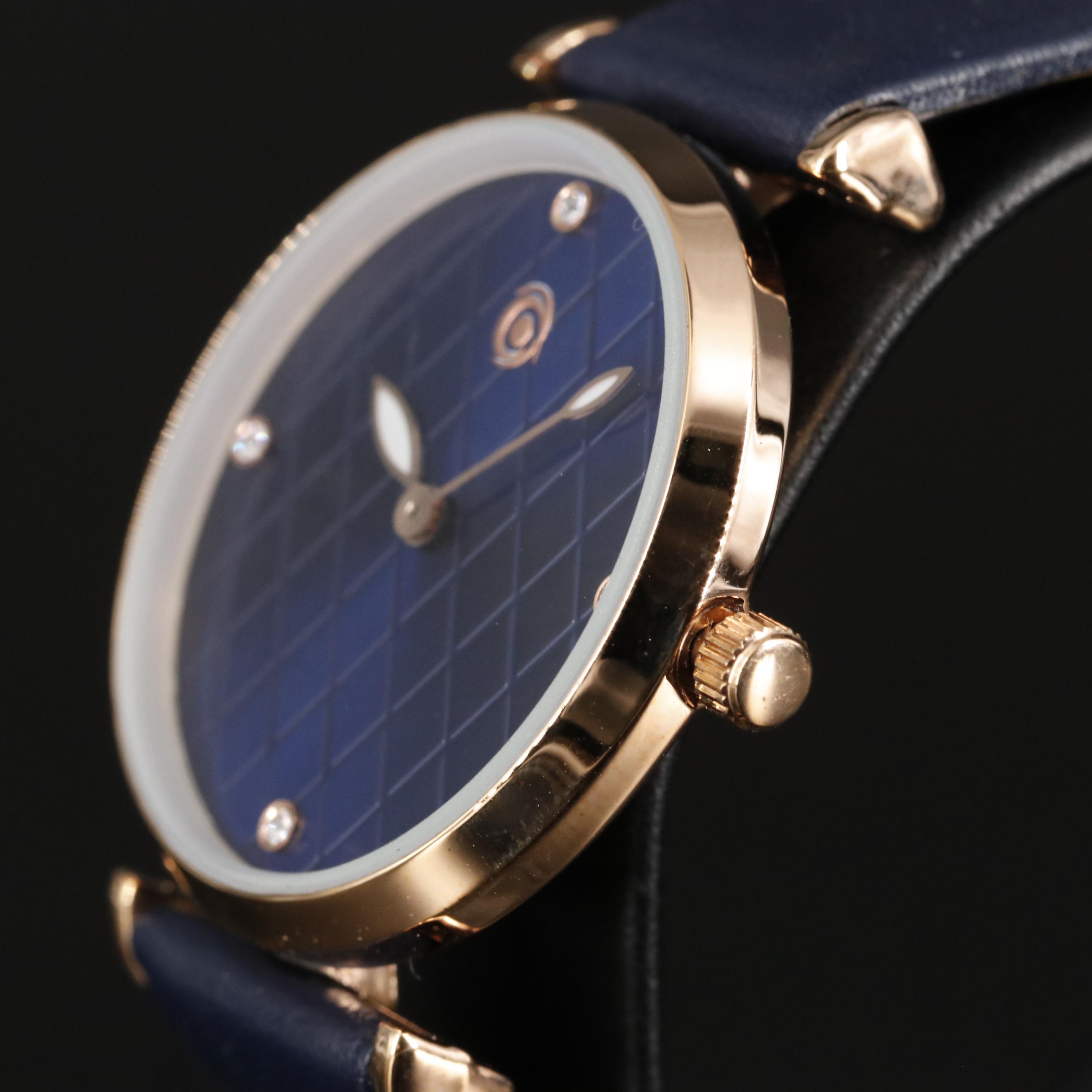 Magnicor Wristwatch with Blue Argyle Dial and Strap | Everything But ...