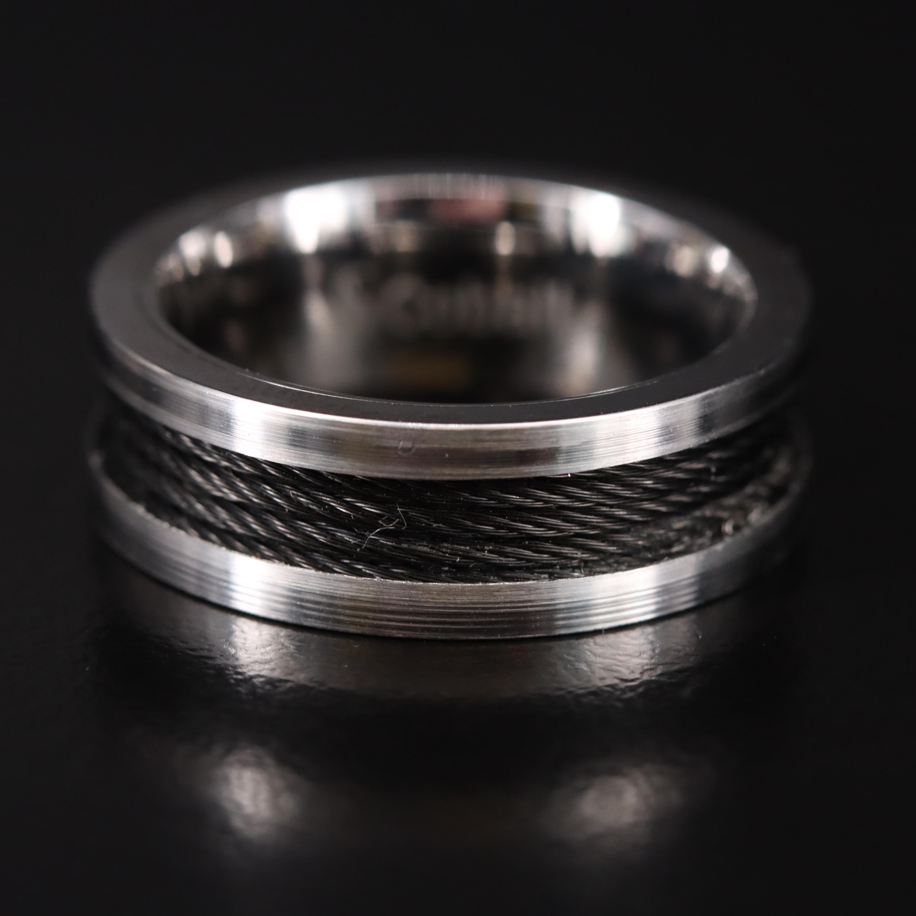 Cobalt Band with Cable Inlay | EBTH