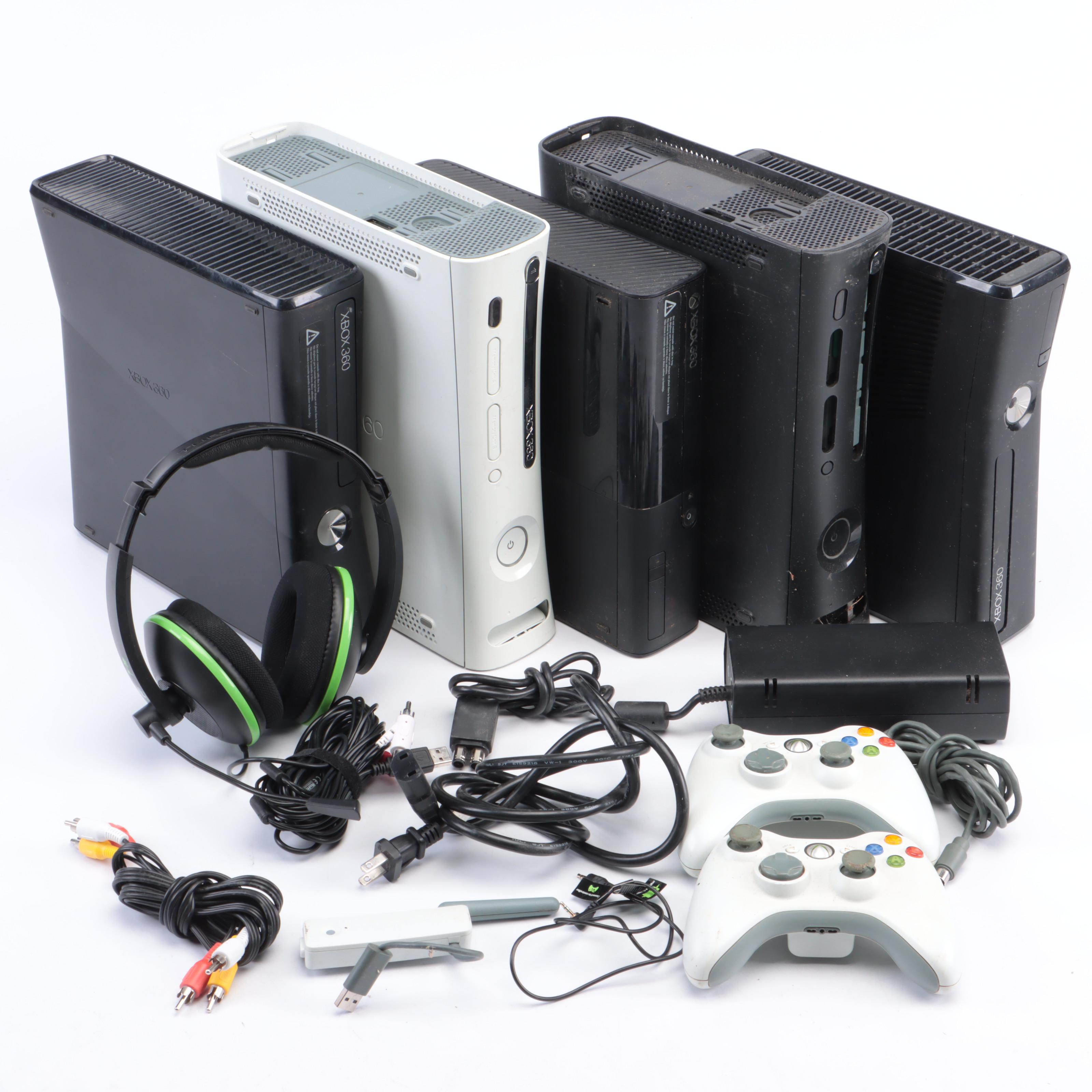 Xbox 360 Video Game Consoles with Controllers and More | EBTH