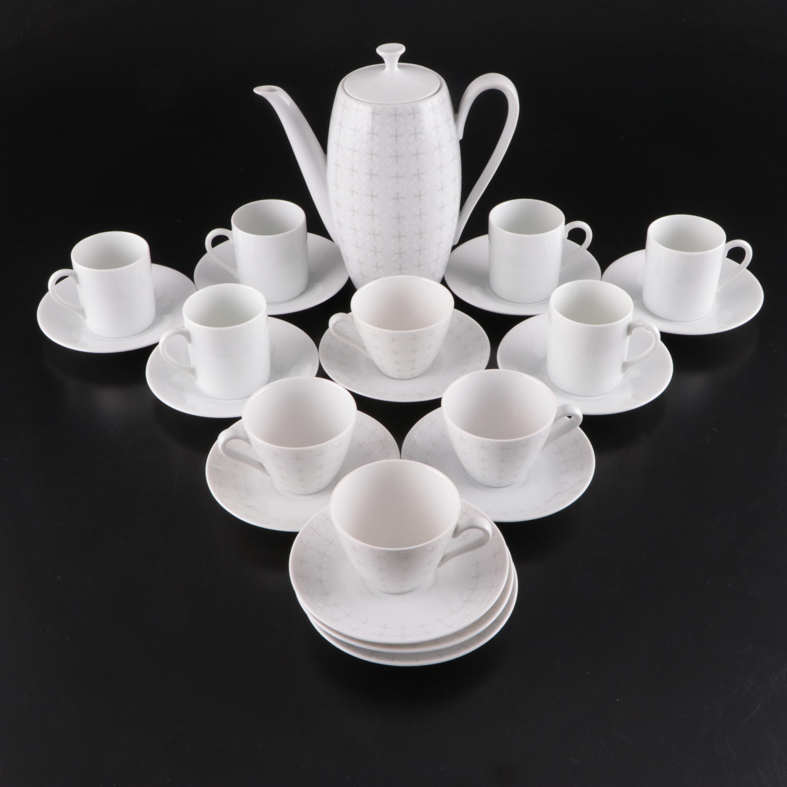 Winterling with Other Porcelain Coffee Set, Mid to Late 20th Century | EBTH