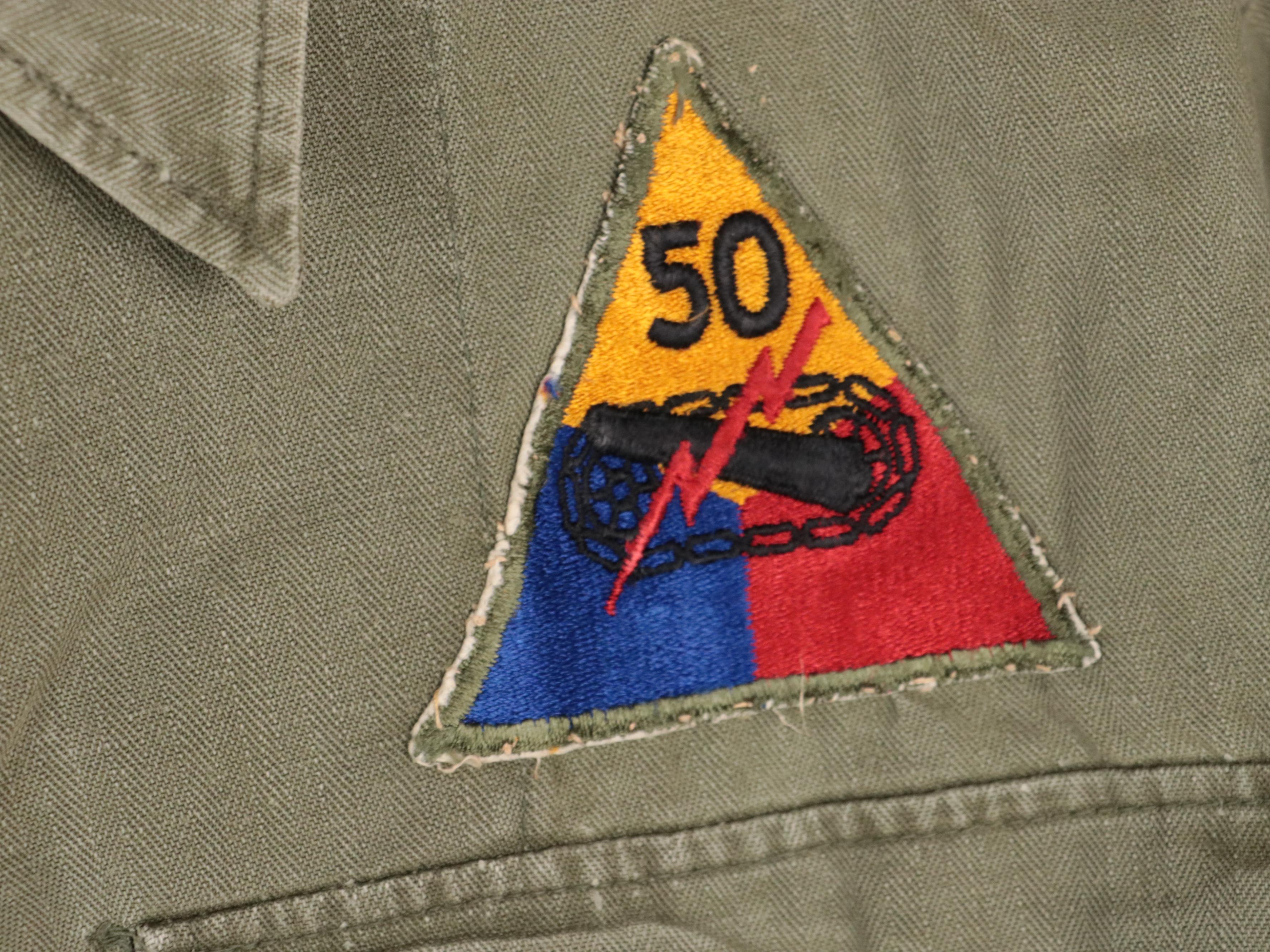 Post WWII Era 50th Armored Division Officer's Coat, Shirts, and Field ...