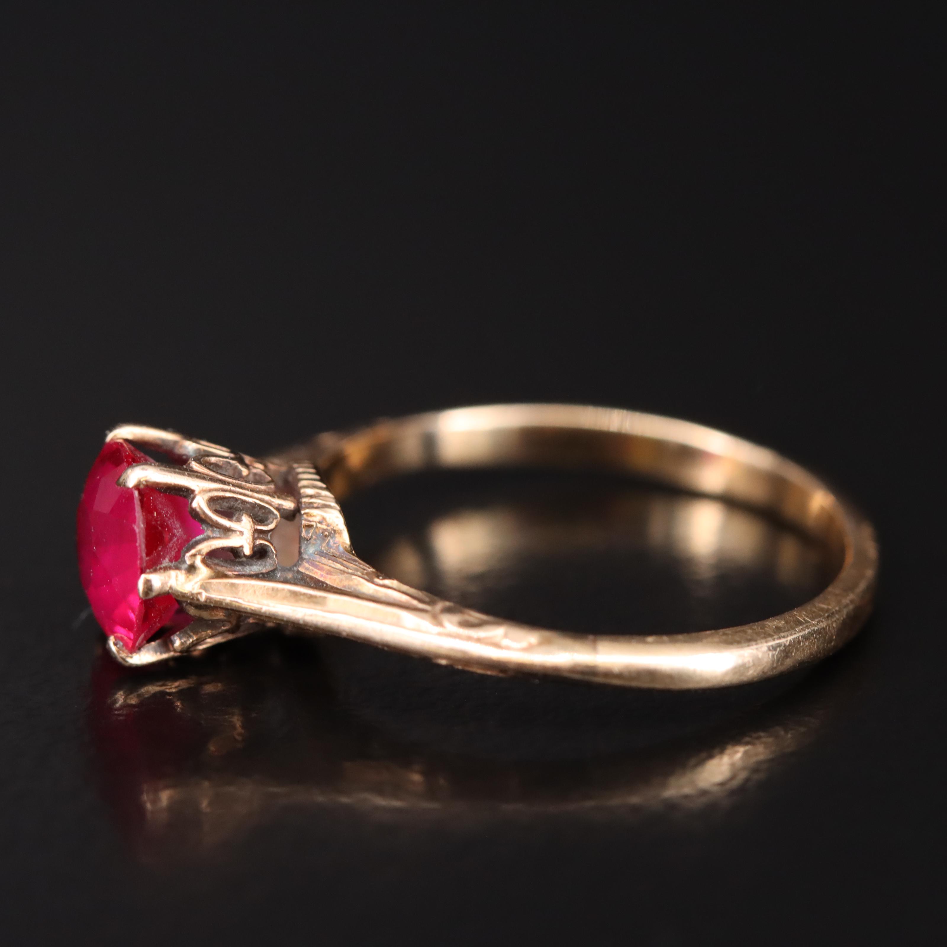 Vintage 10K Ruby Ring | EBTH