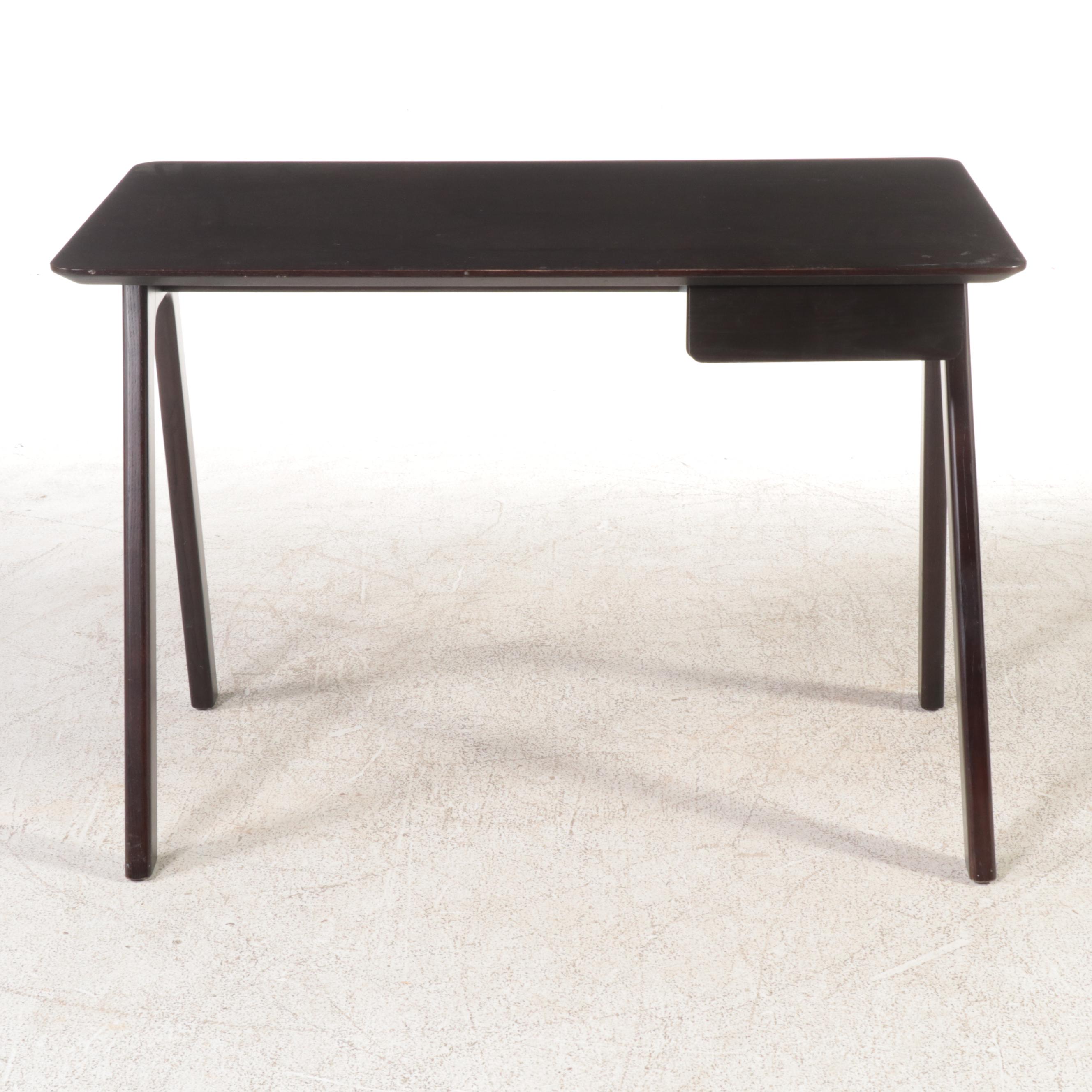 Blu Dot "Stash" Ash and Hardwood Desk in Graphite Finish | EBTH