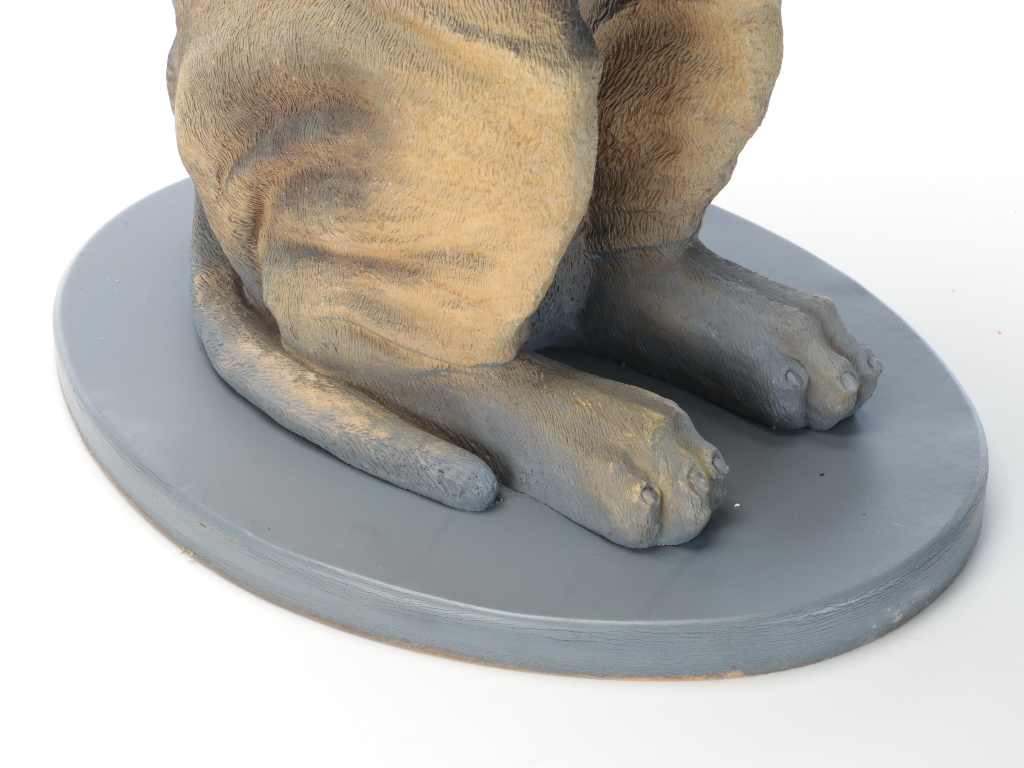 The Bombay Company "Sir Hawthorne" Composite Hound Dog Butler Table ...