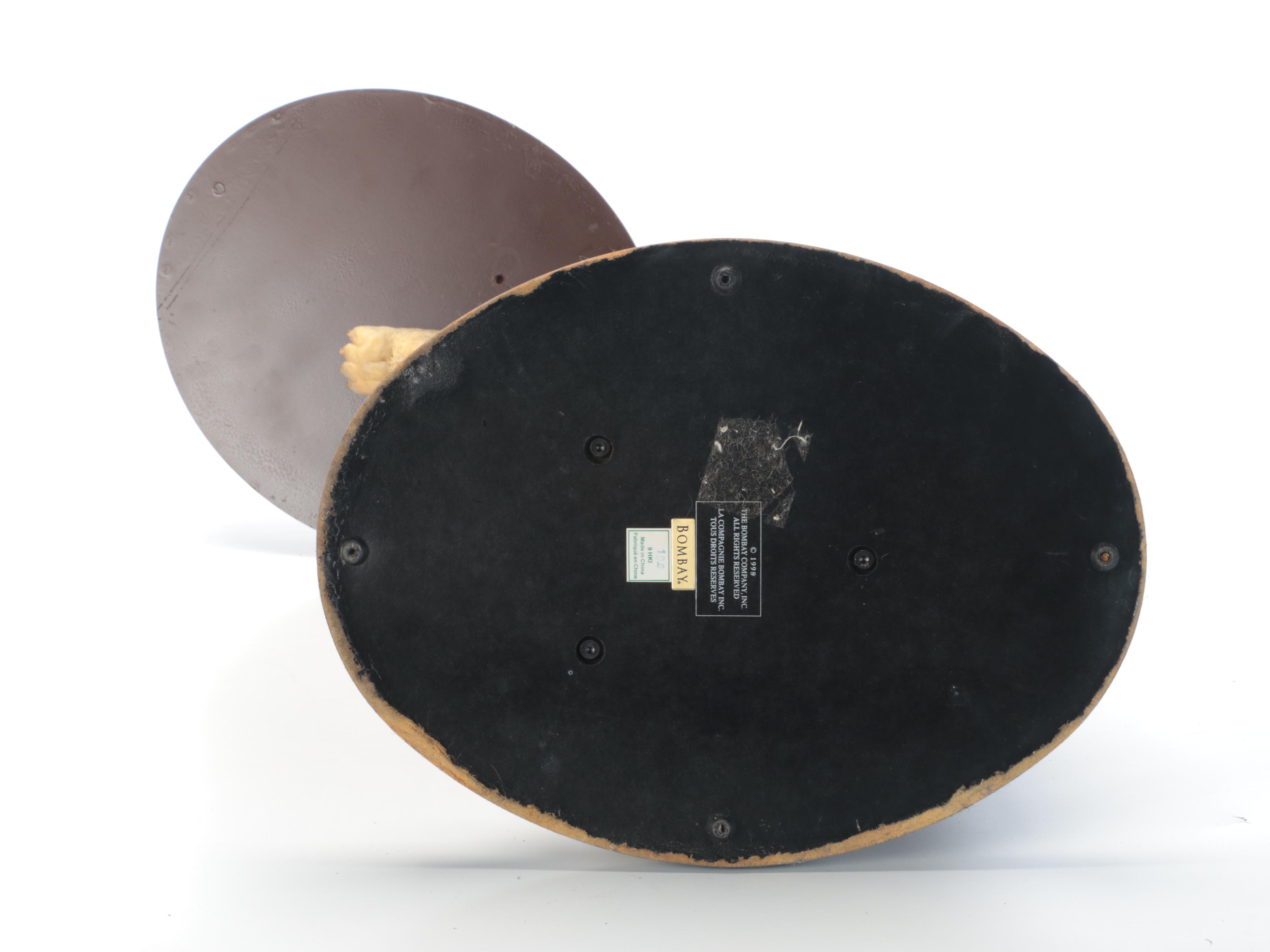 The Bombay Company "Sir Hawthorne" Composite Hound Dog Butler Table ...