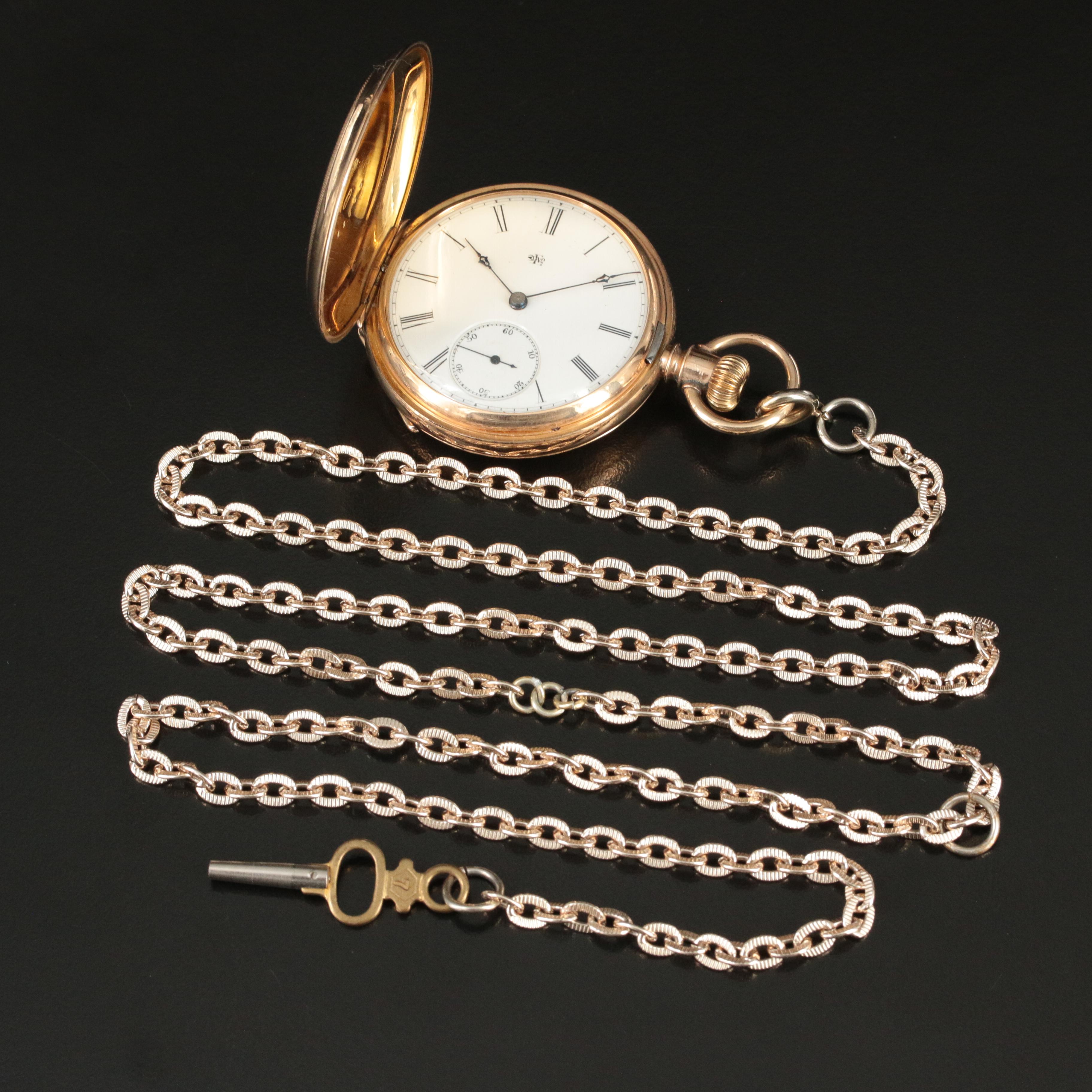 14K Lady Elgin Key-Wind and Set Pocket Watch | EBTH