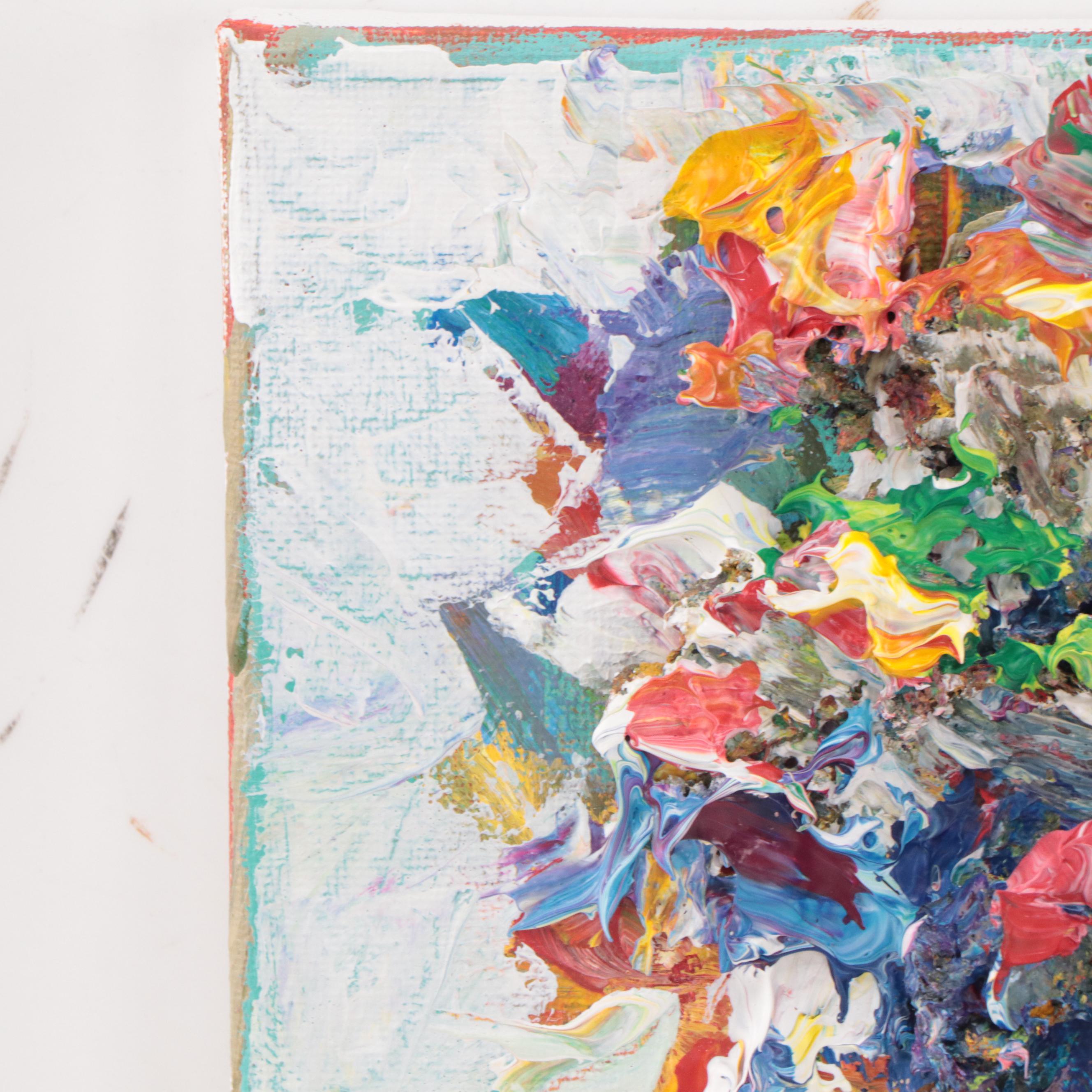 Amelia Colne Floral Still Life Impasto Acrylic Painting | EBTH