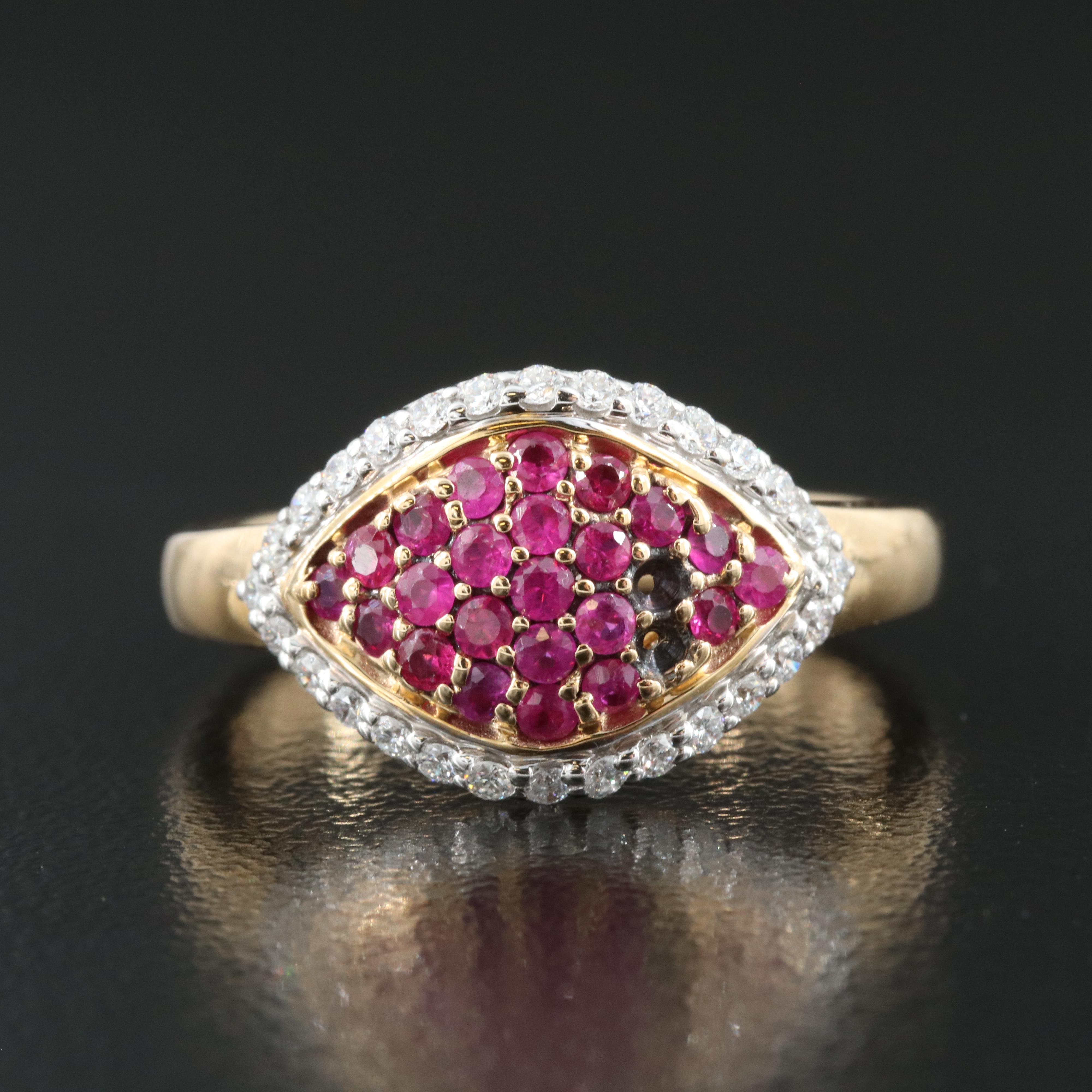 14K Ruby and Diamond Ring | EBTH