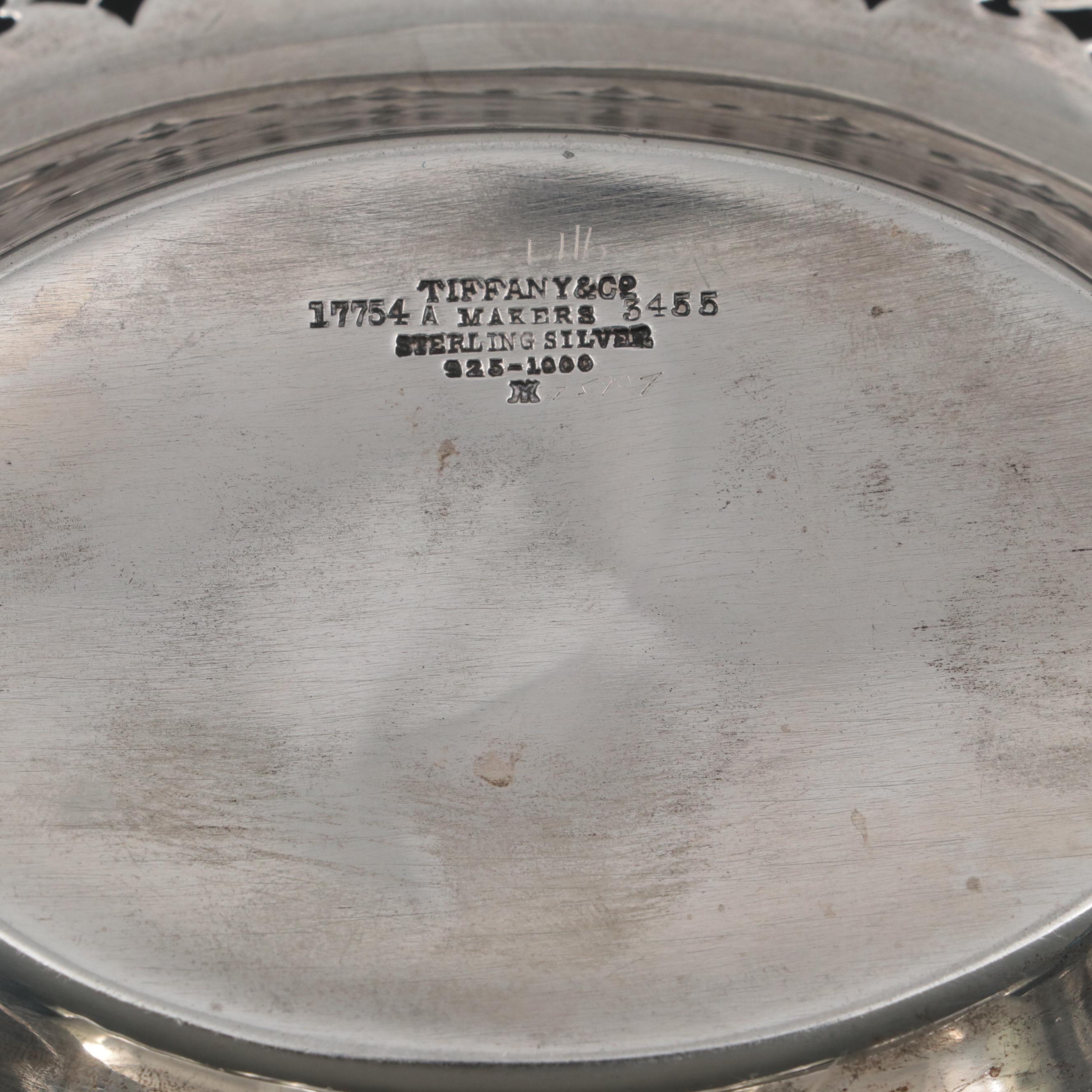 Tiffany & Co. Pierced Sterling Silver Master and Individual Nut Bowls ...