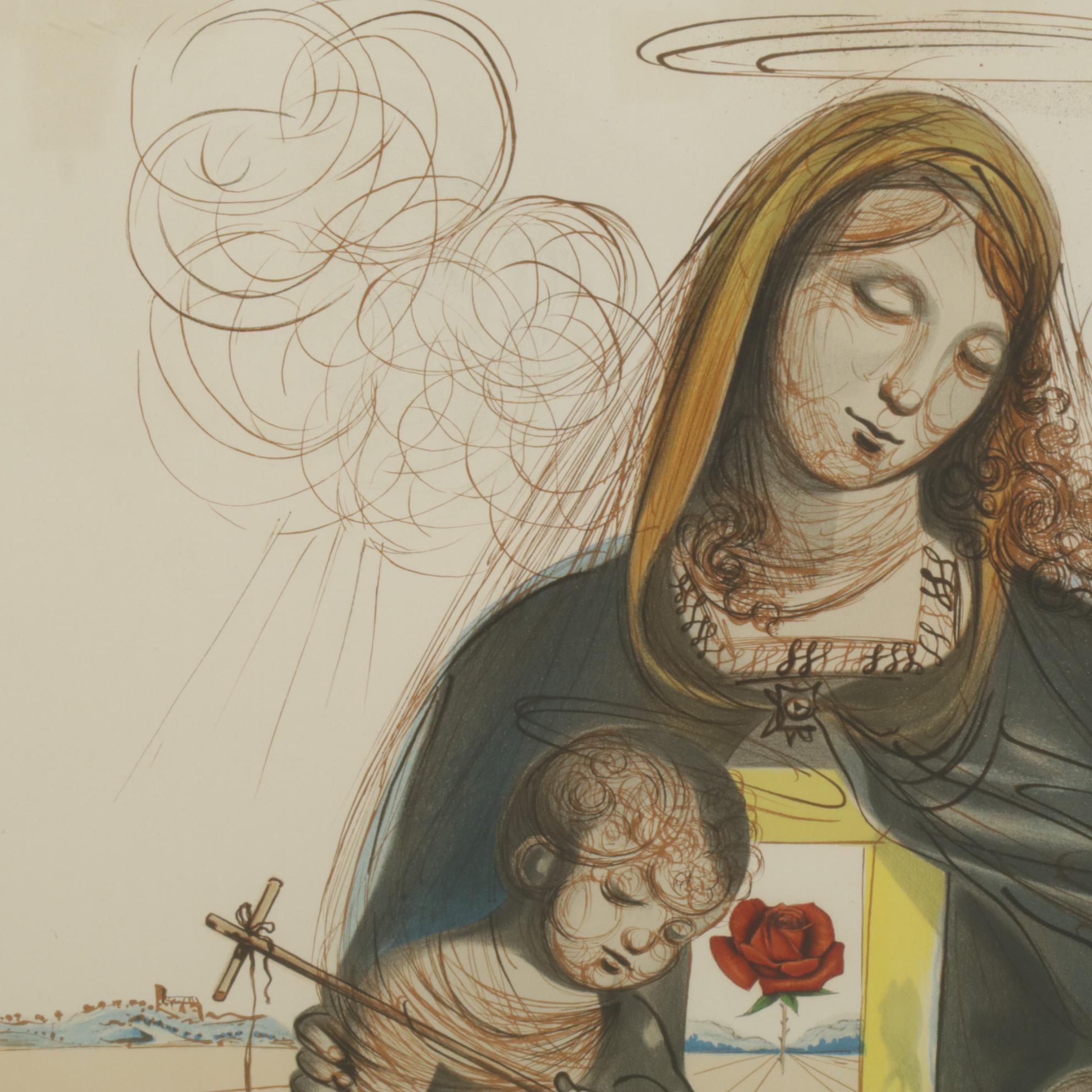 Salvador Dalí Color Lithograph "The Mystical Rose Madonna," 1963 | EBTH