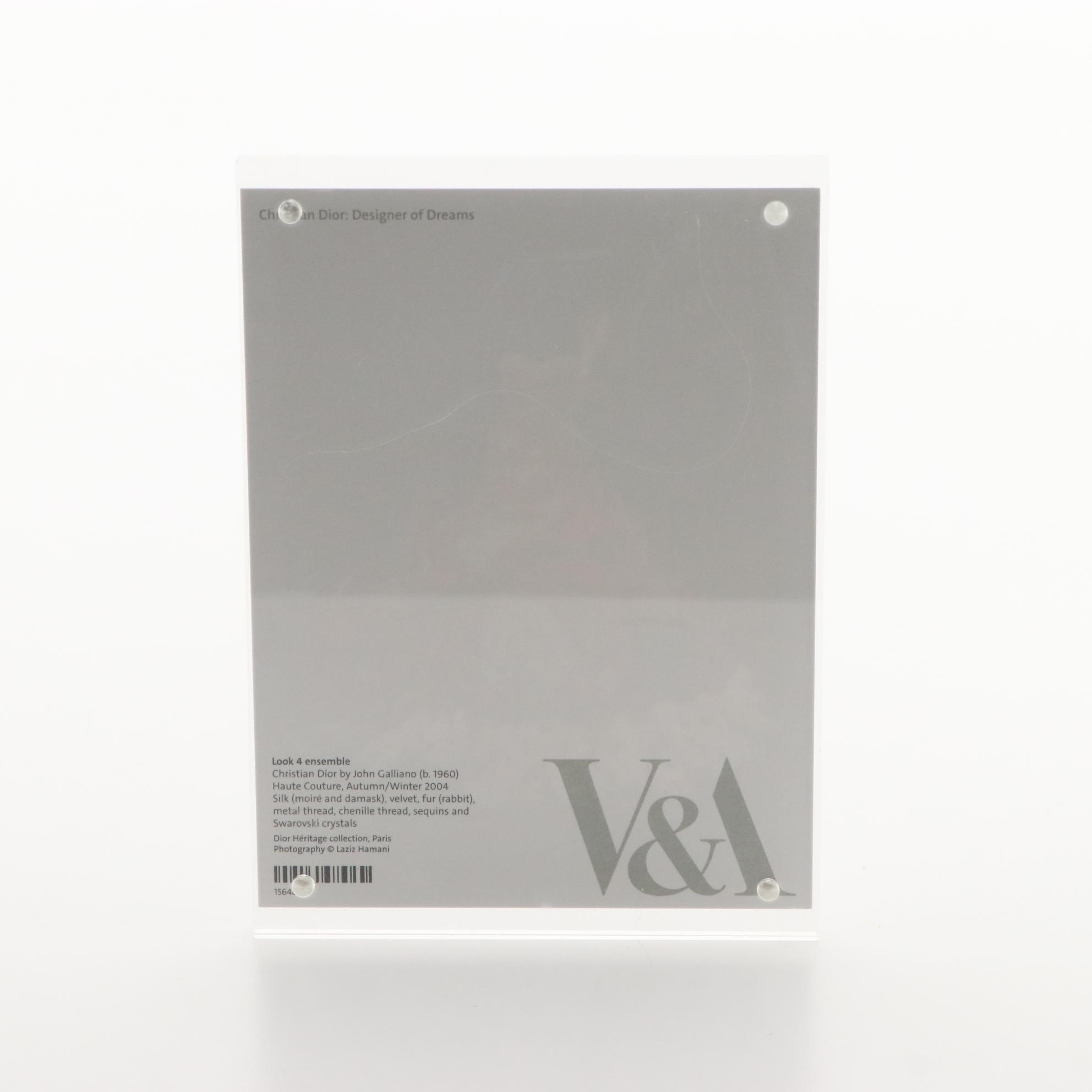 Christian Dior Designer of Dreams Exhibition Postcards with Acrylic ...