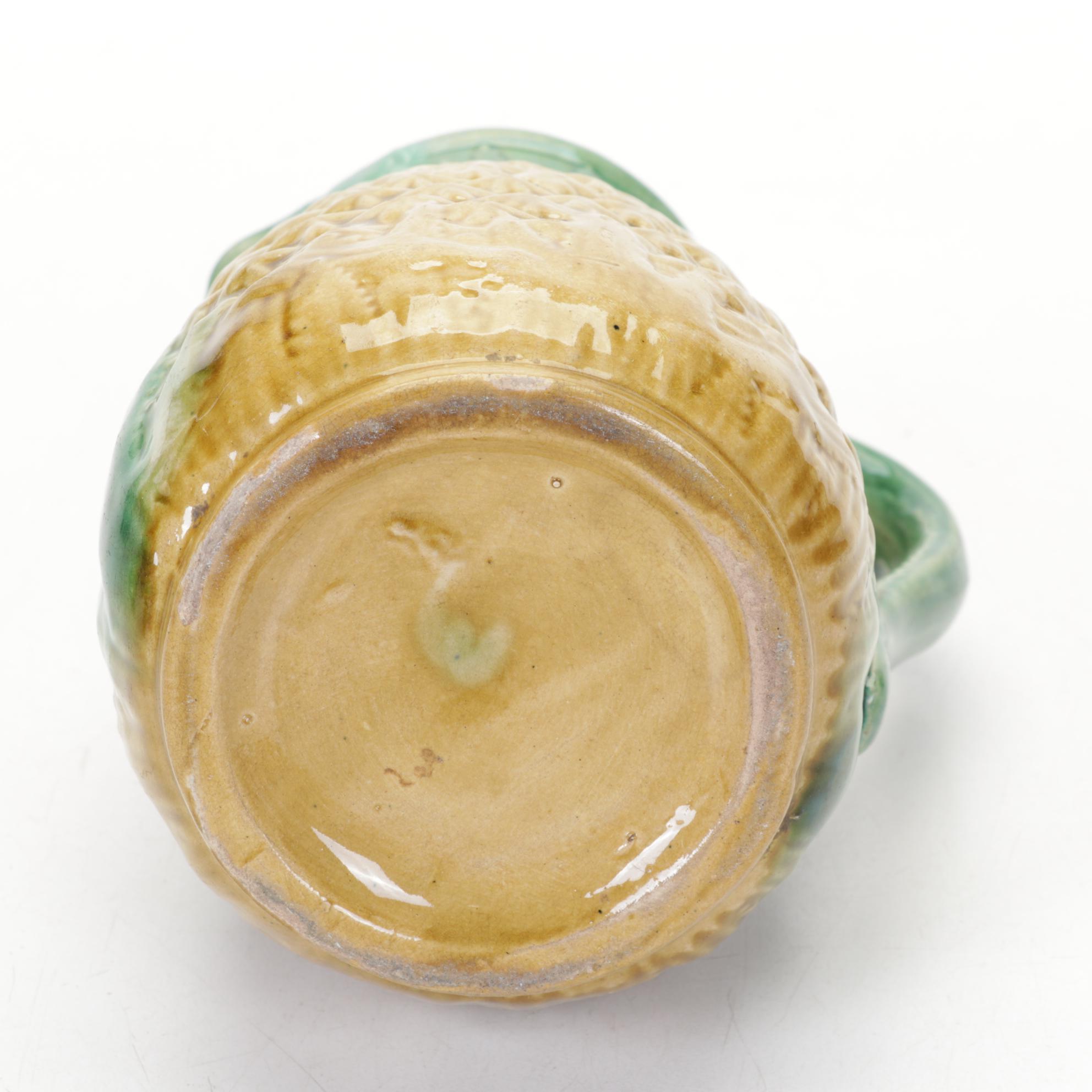 Wardel, English Majolica "Fern & Bamboo" Teapot With Corn & Pineapple ...