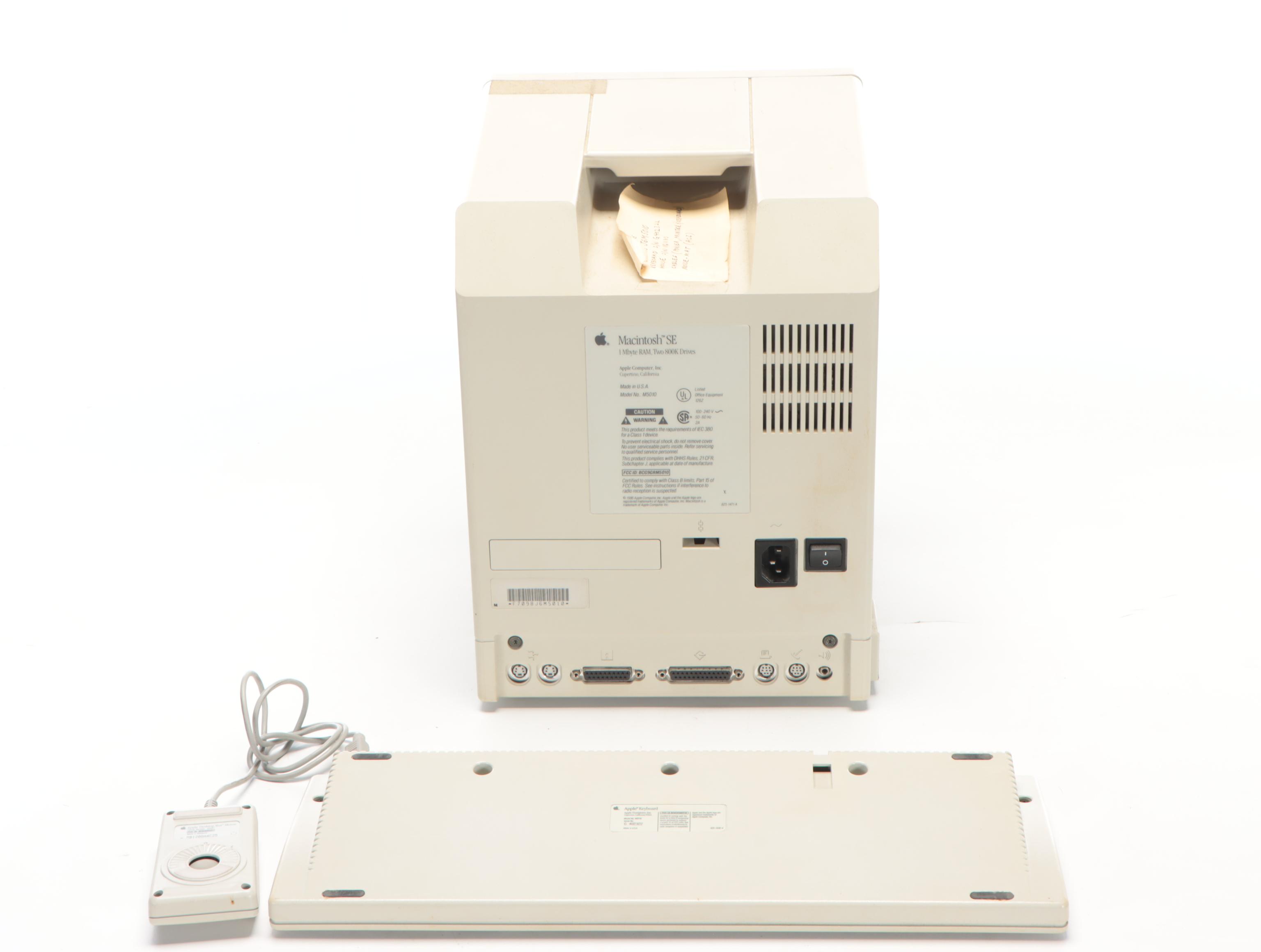 Macintosh SE Superdrive Computer with Keyboard, Mouse and Cables ...