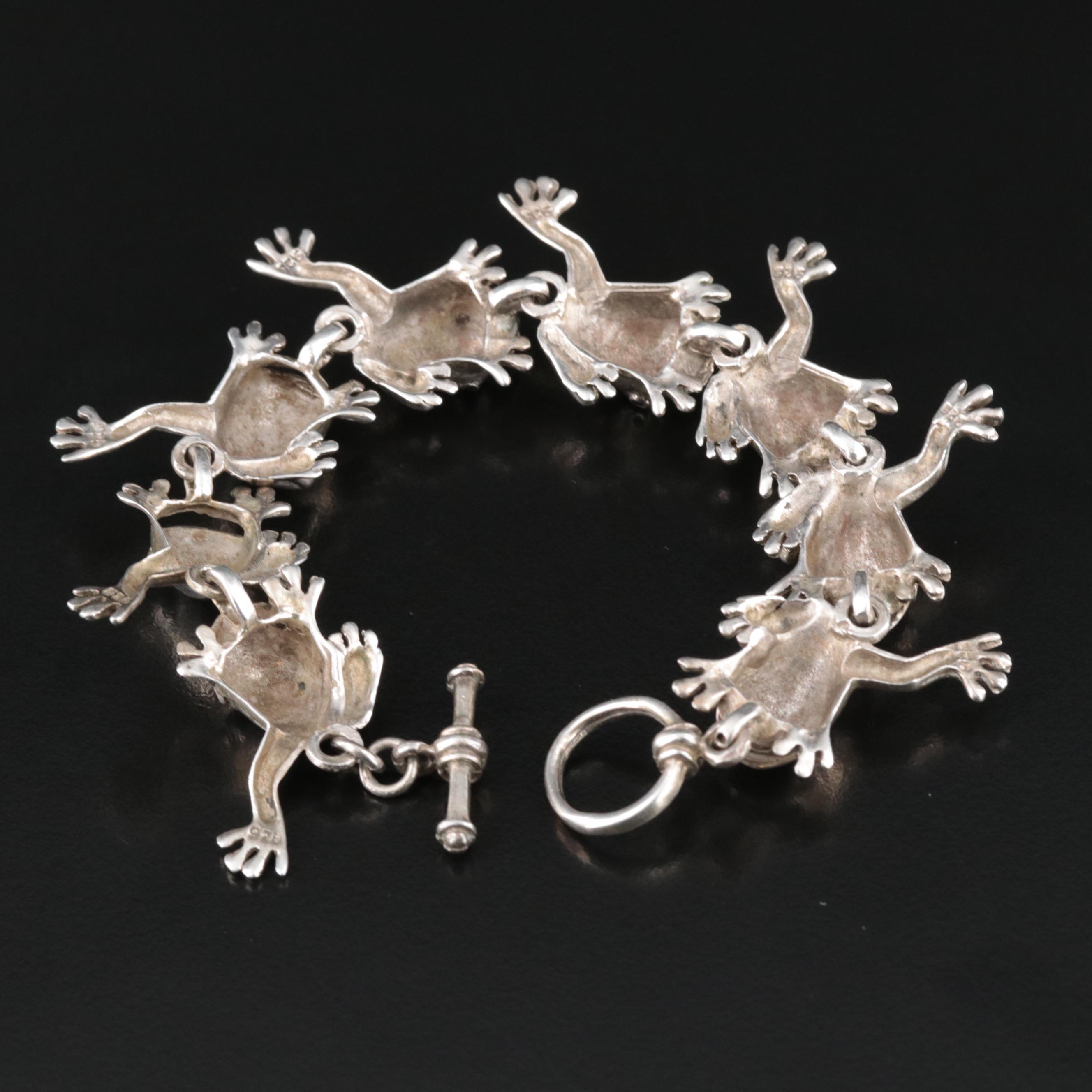 Sterling Frog Link Bracelet | EBTH