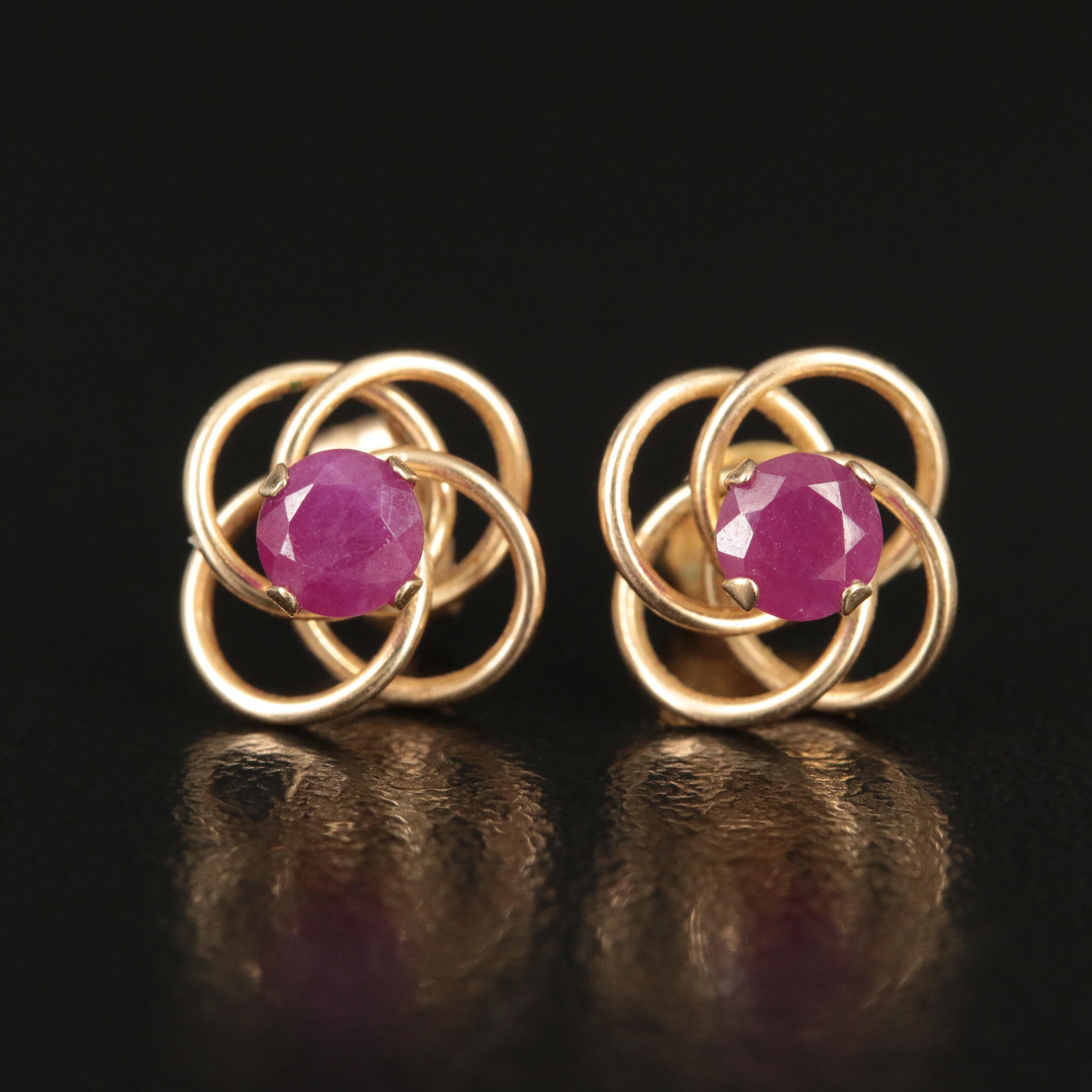 10K Ruby Earrings | EBTH