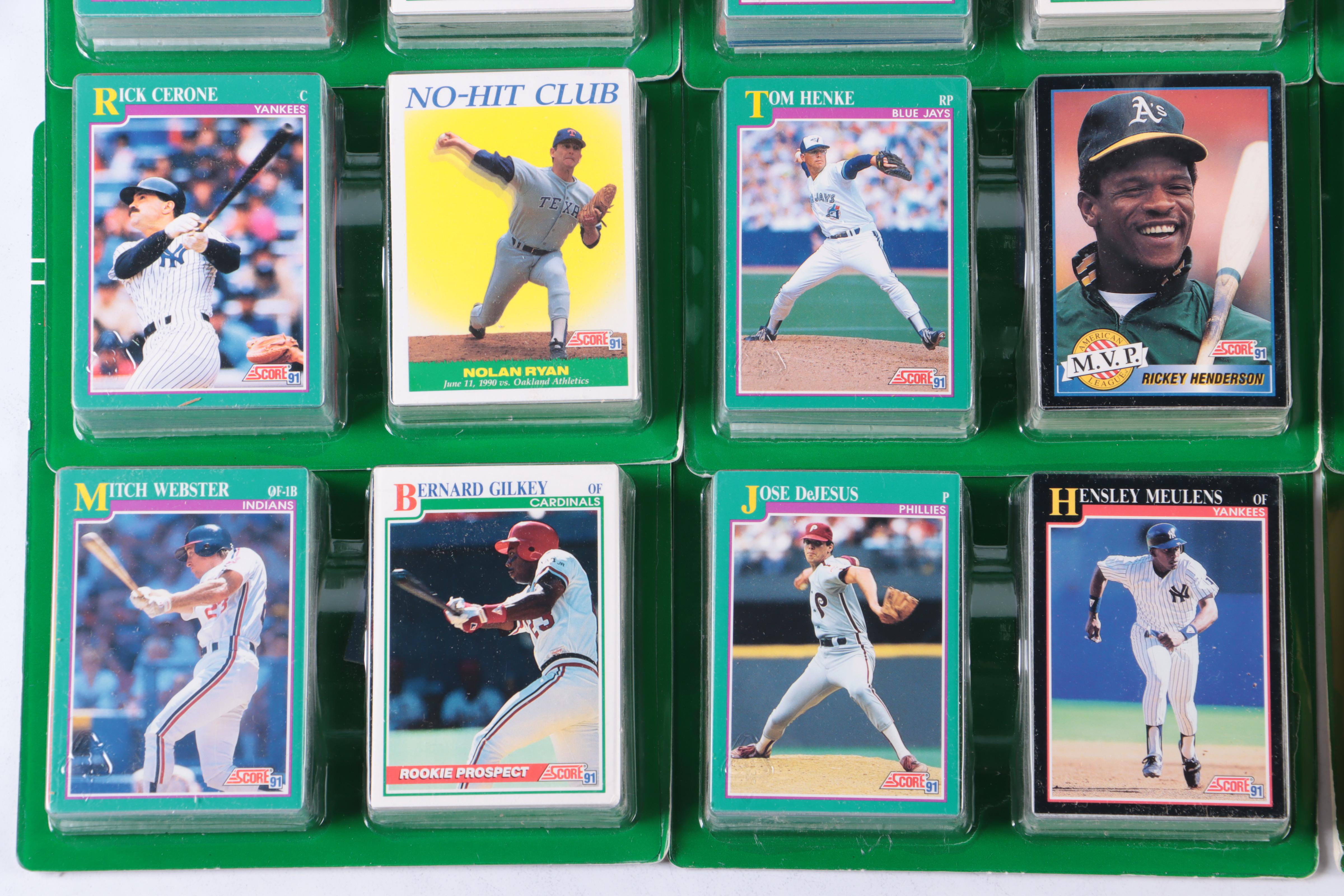1991 Score Baseball Sealed Blister Packs Featuring Frank Thomas and ...