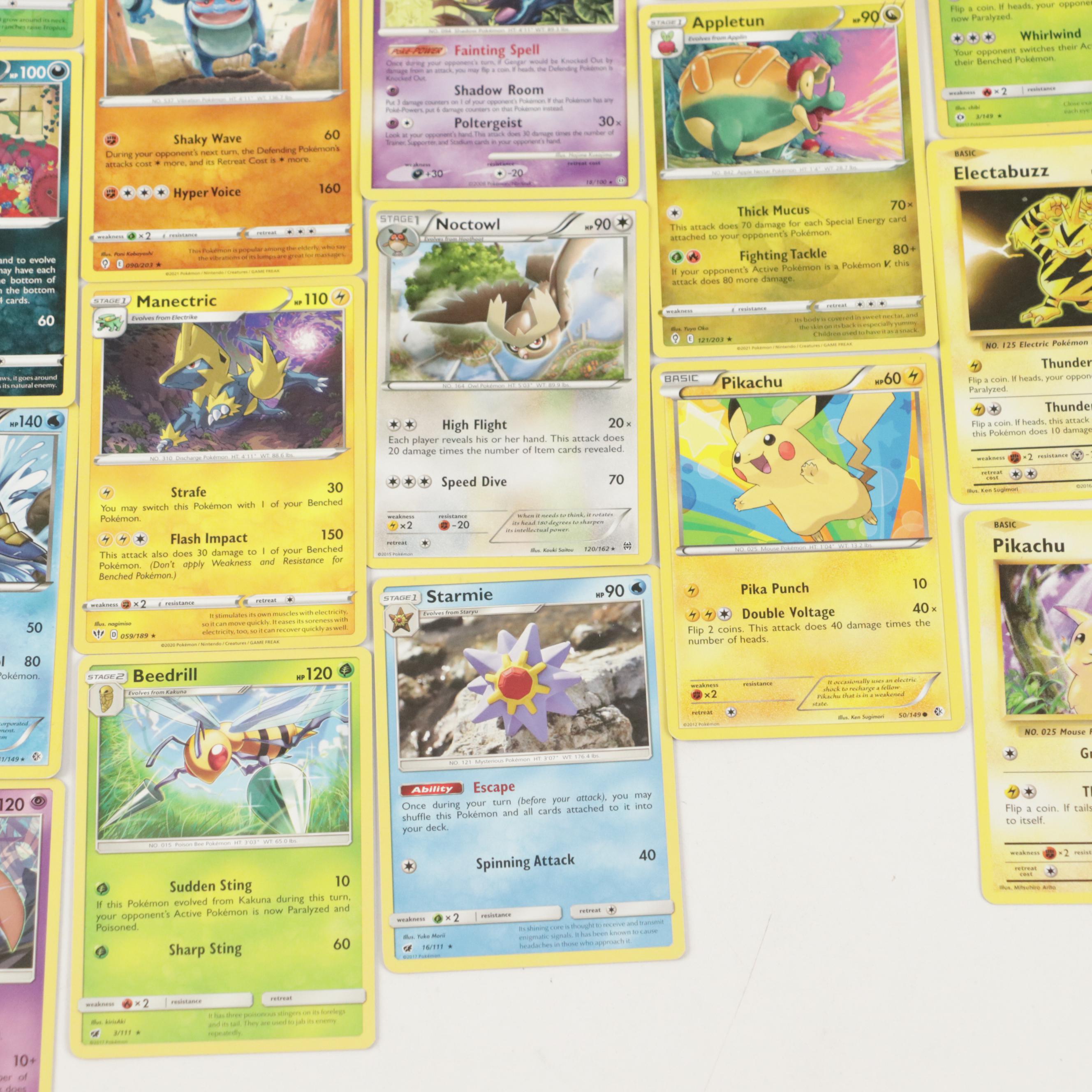 Pokémon Card Collection Featuring Butterfree, Gengar, and More, 2000s ...