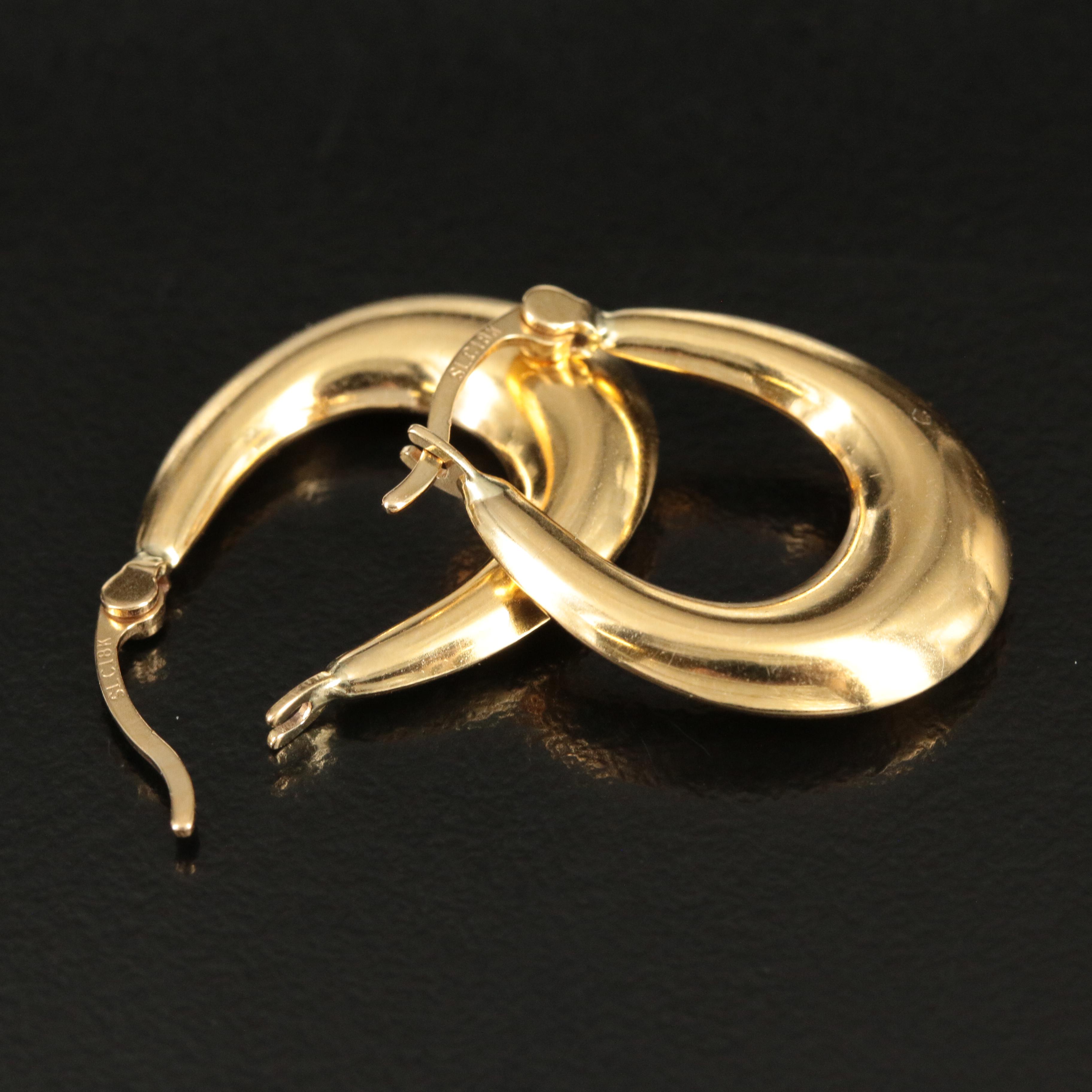18K Hoop Earrings | EBTH