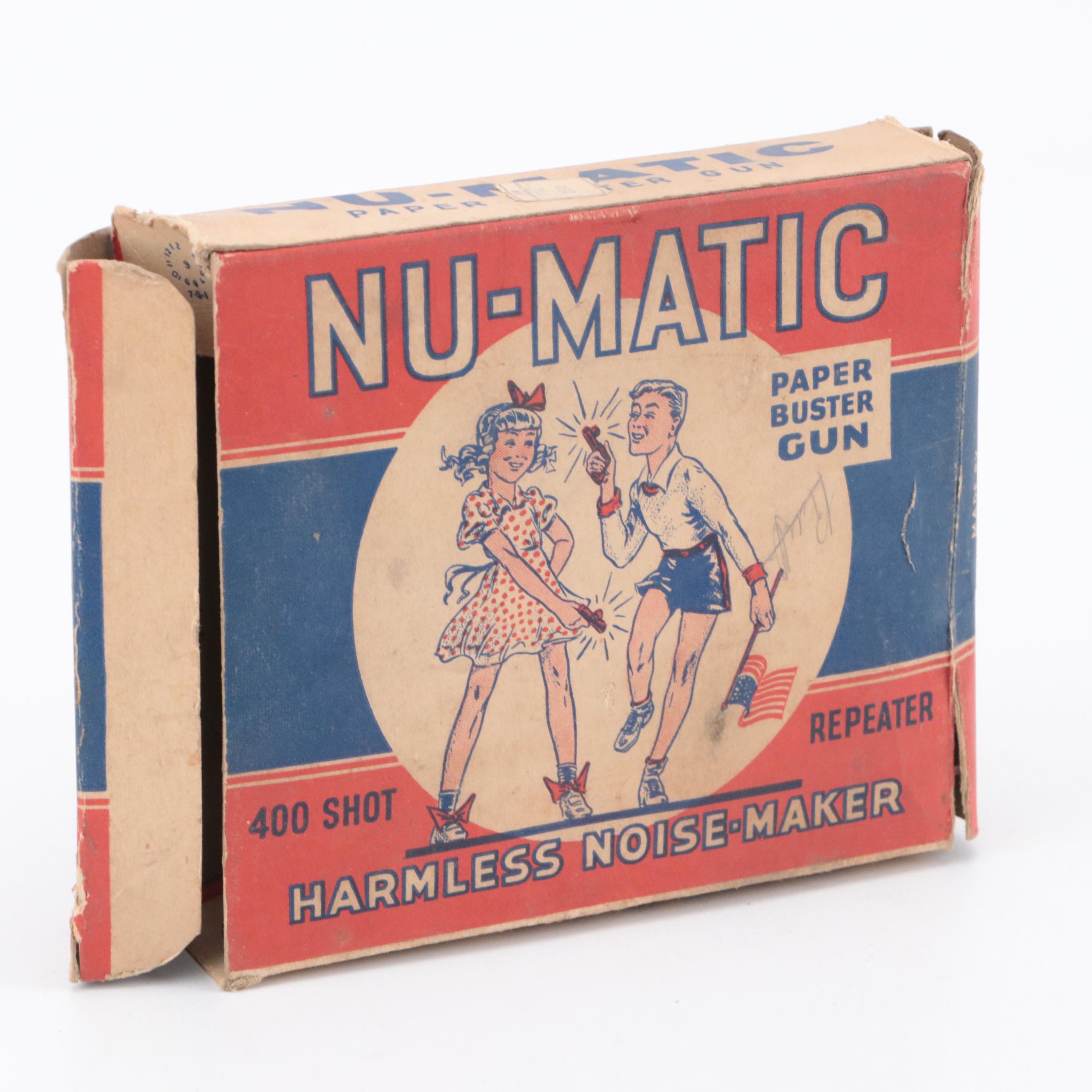 Langson Nu-Matic Toy Paper Buster Gun with Orphan Annie Magazine and ...