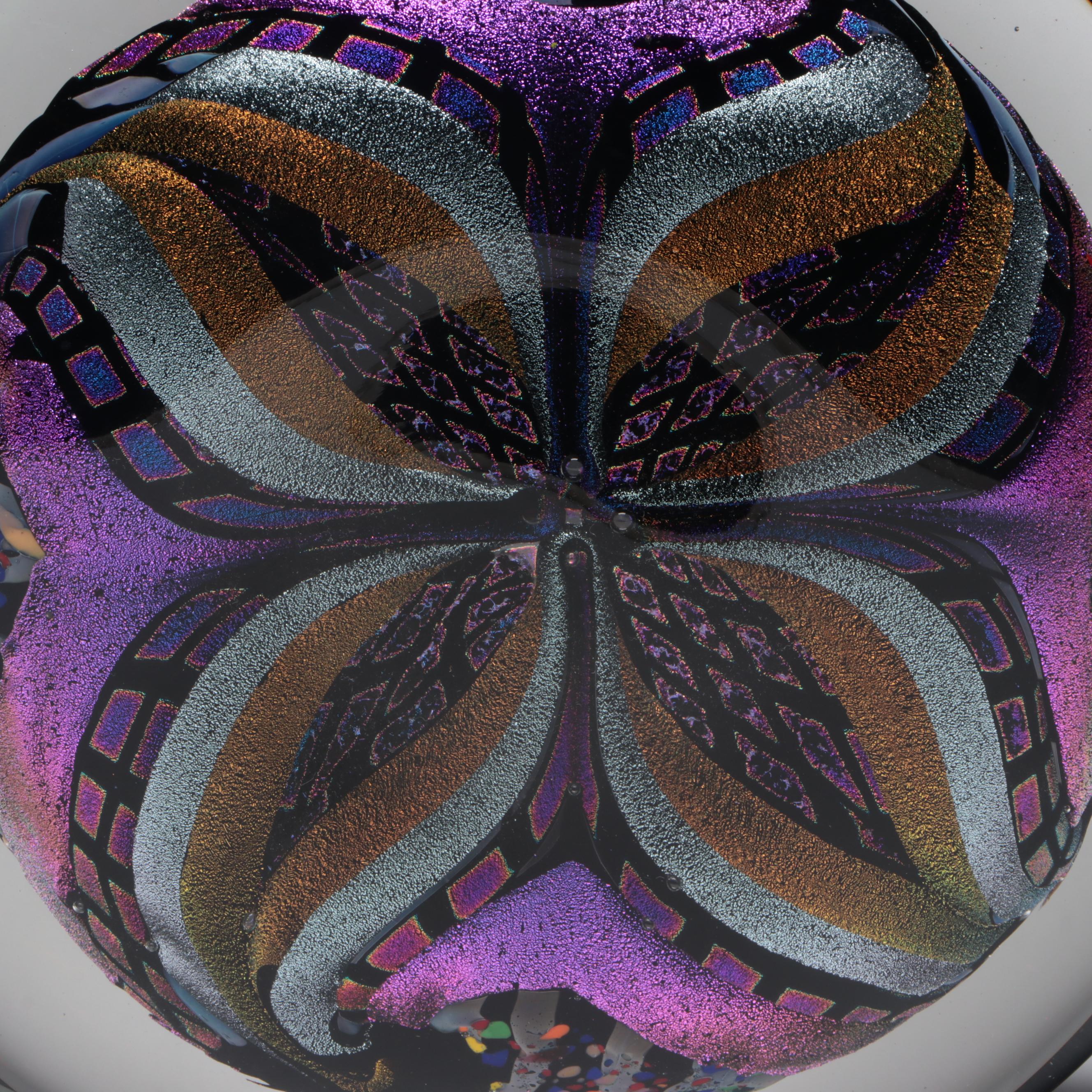 Rollin Karg Dichroic and Multicolor Art Glass Sculpture, 2001 | EBTH