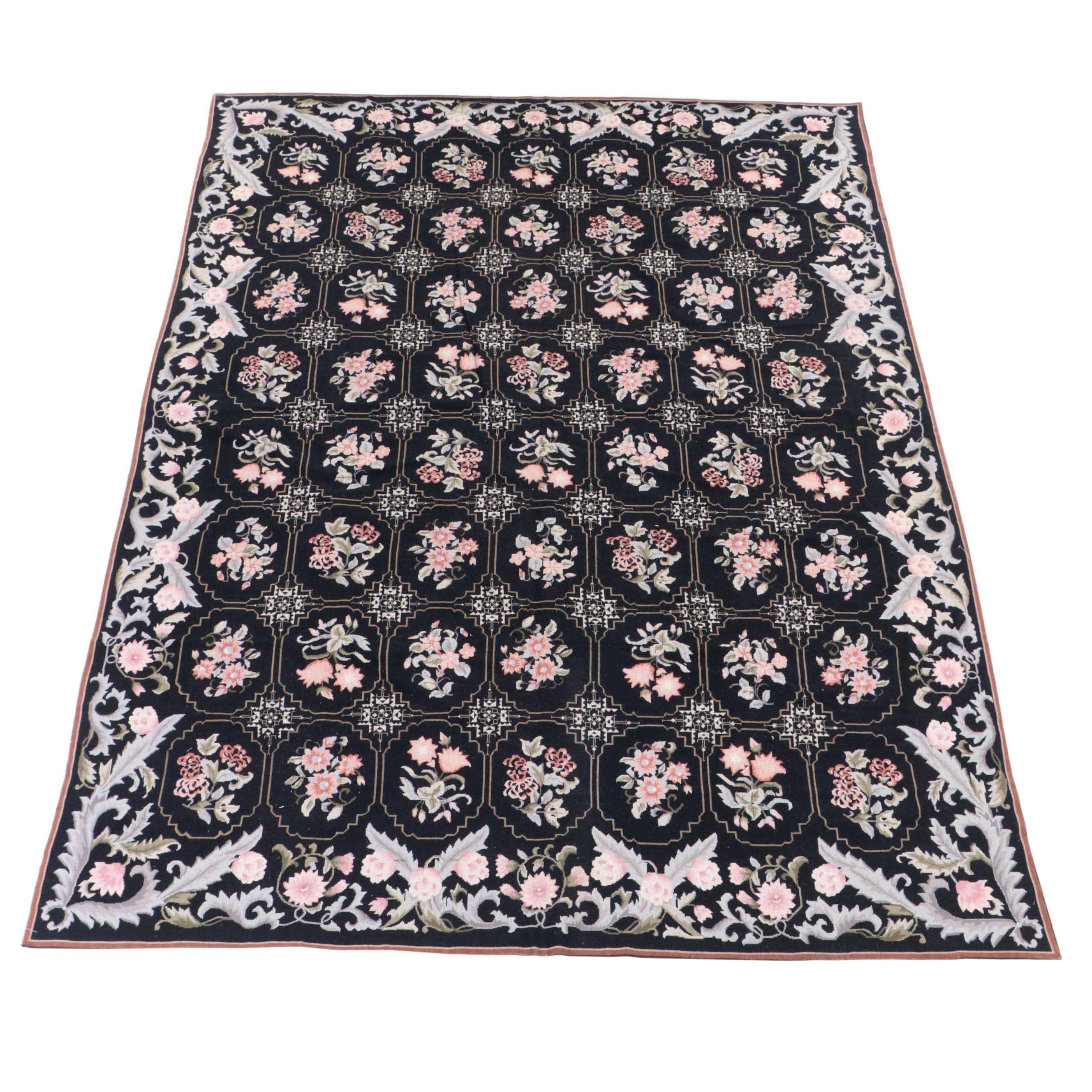 8'8 x 12' Handmade Sino-French Aubusson Style Needlepoint Room Sized ...