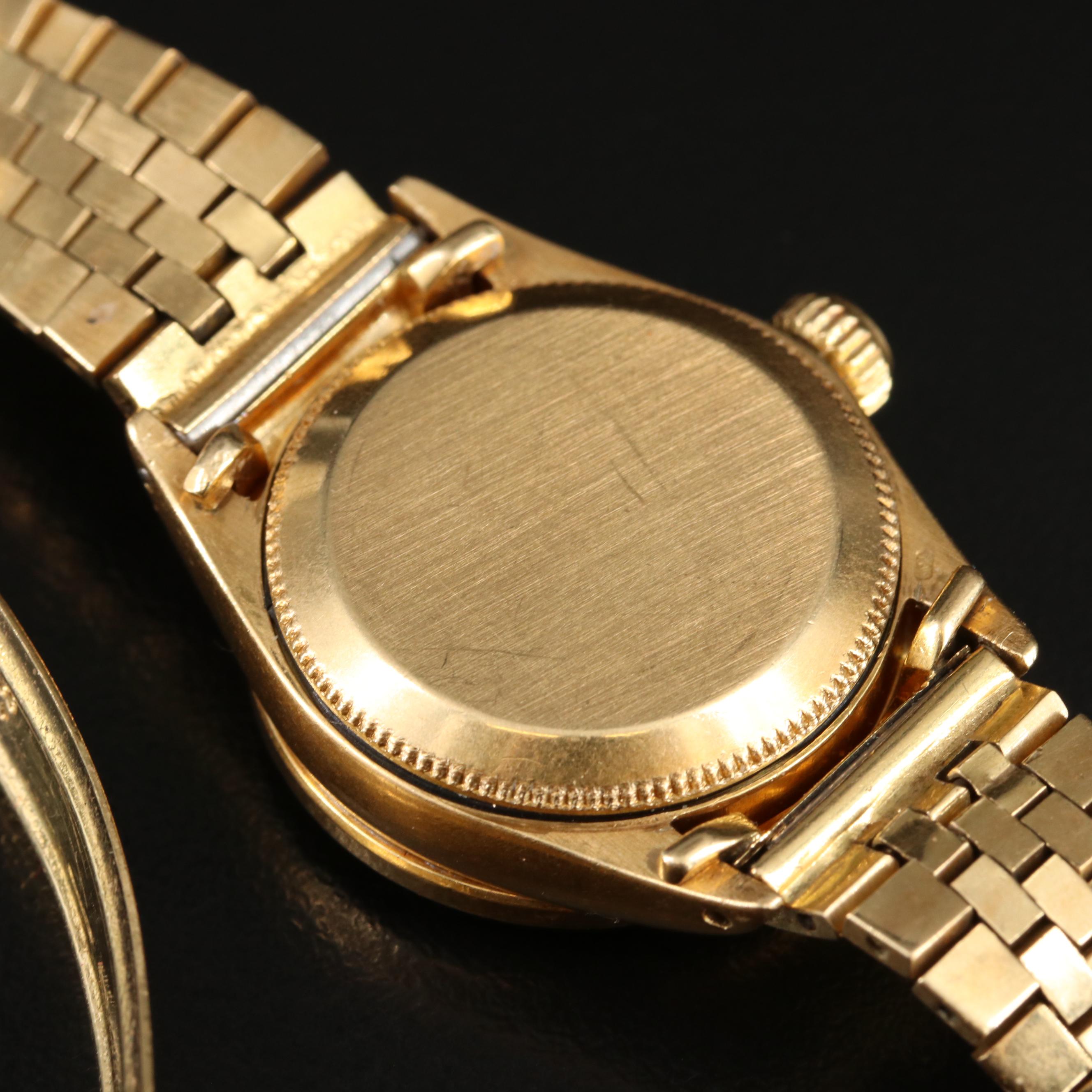Modified Rolex Custom Mother-of-Pearl, Diamond Dial, Sapphire Bezel ...