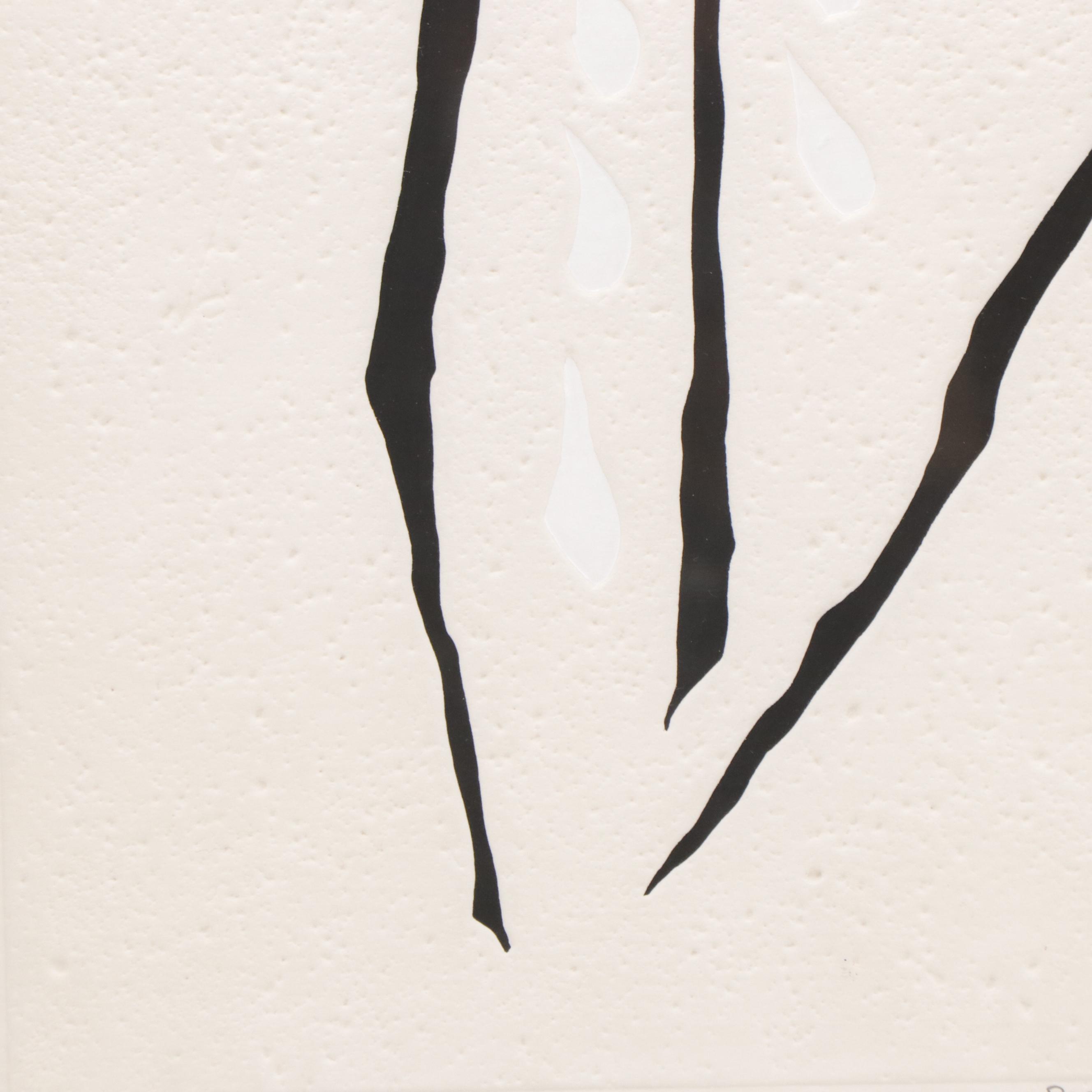 Haku Maki Woodblock Print "Poem 68-5," 1968 | EBTH