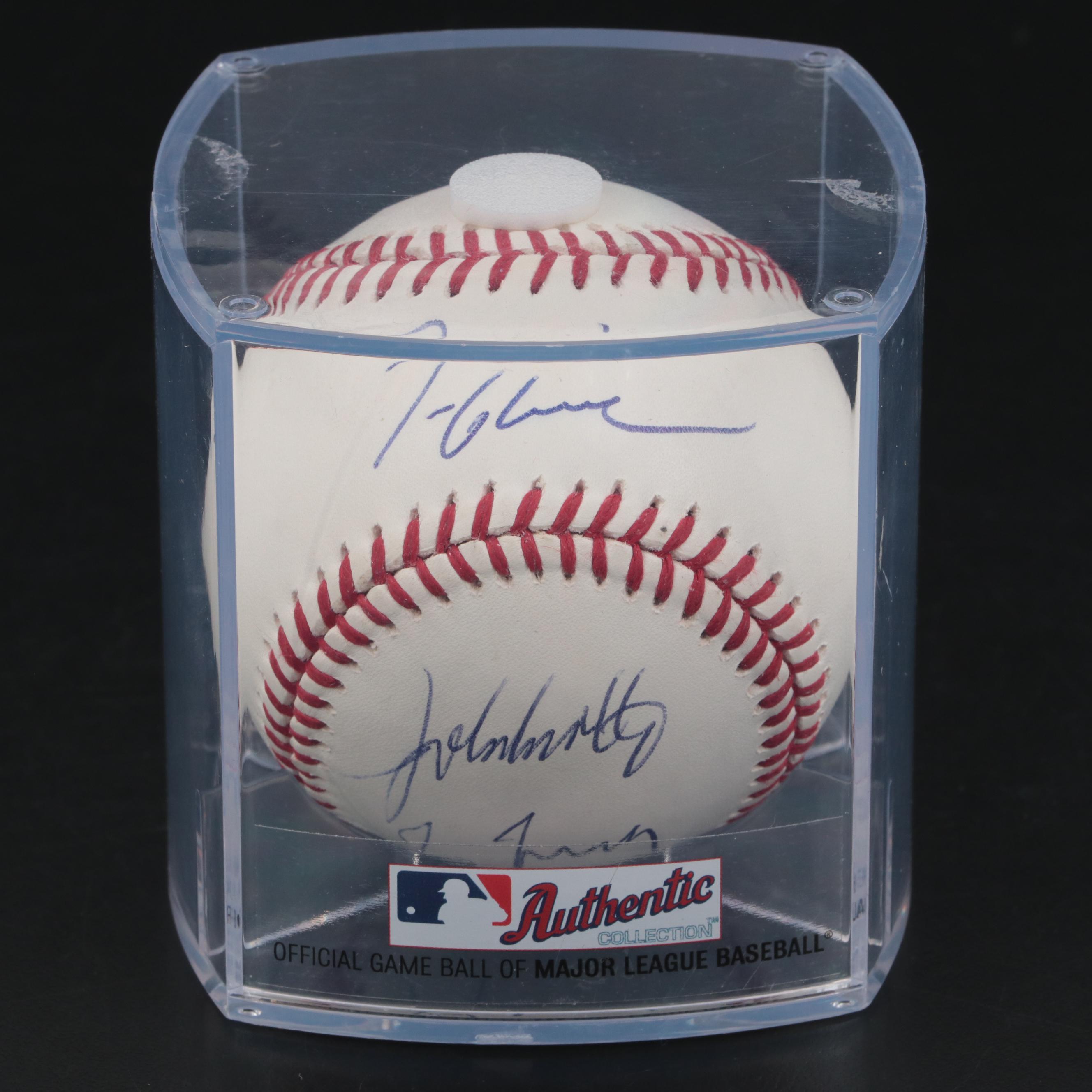 Greg Maddux, John Smoltz and Tom Glavine Signed Rawlings Official MLB ...