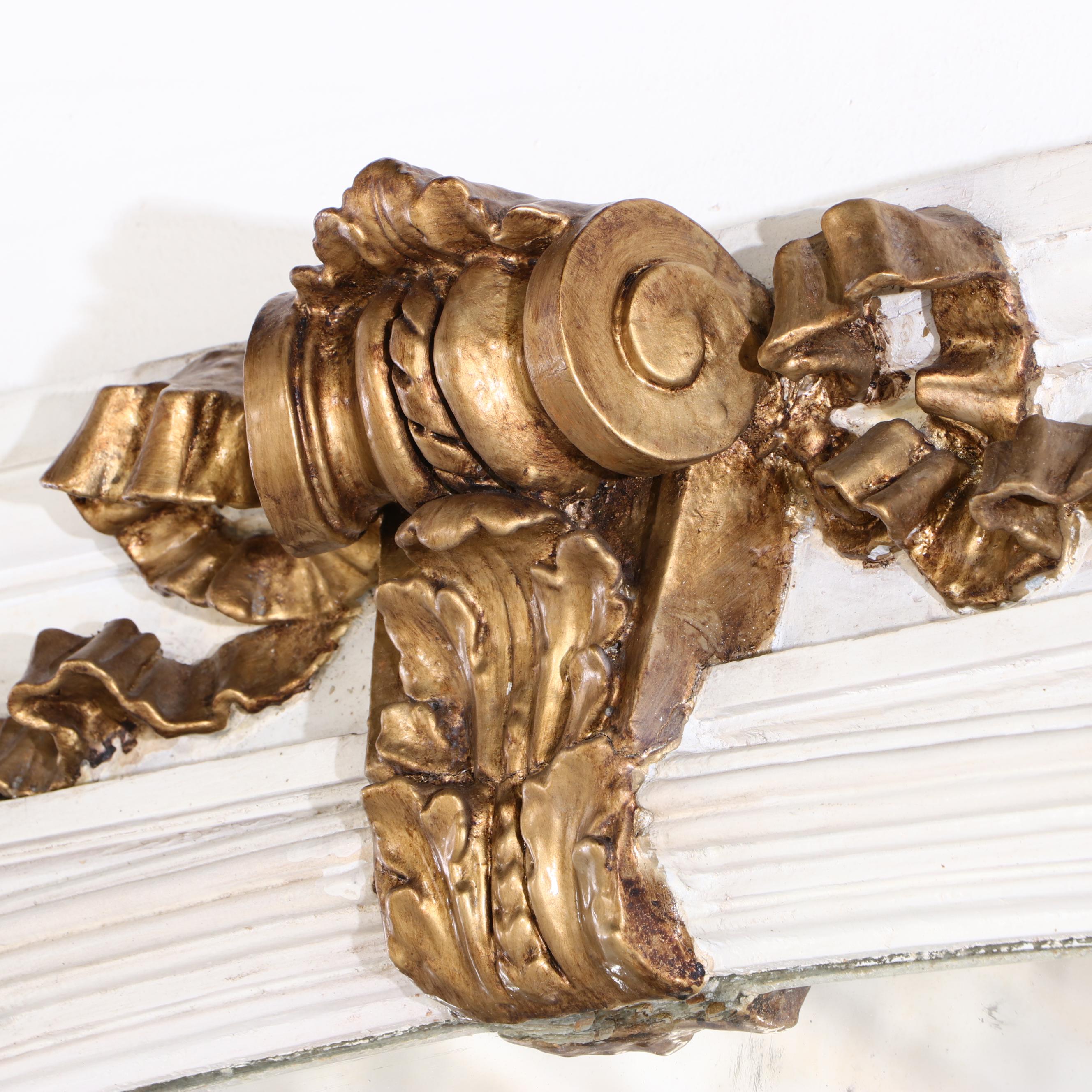 French Louis XVI Style Parcle Gilt Mirror | Everything But The House