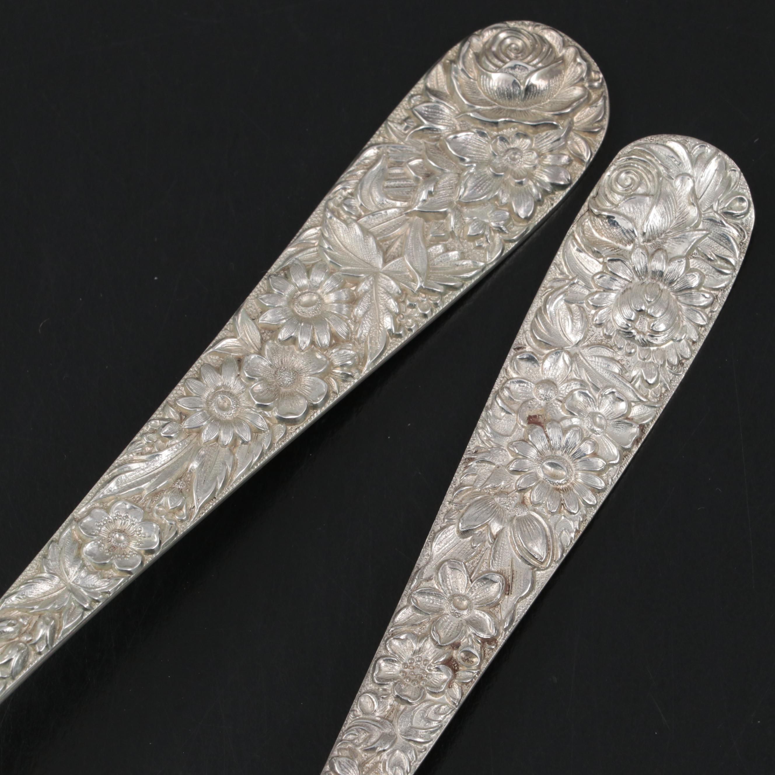 S. Kirk & Son "Repoussé" Sterling Silver Tomato Server and Pierced ...