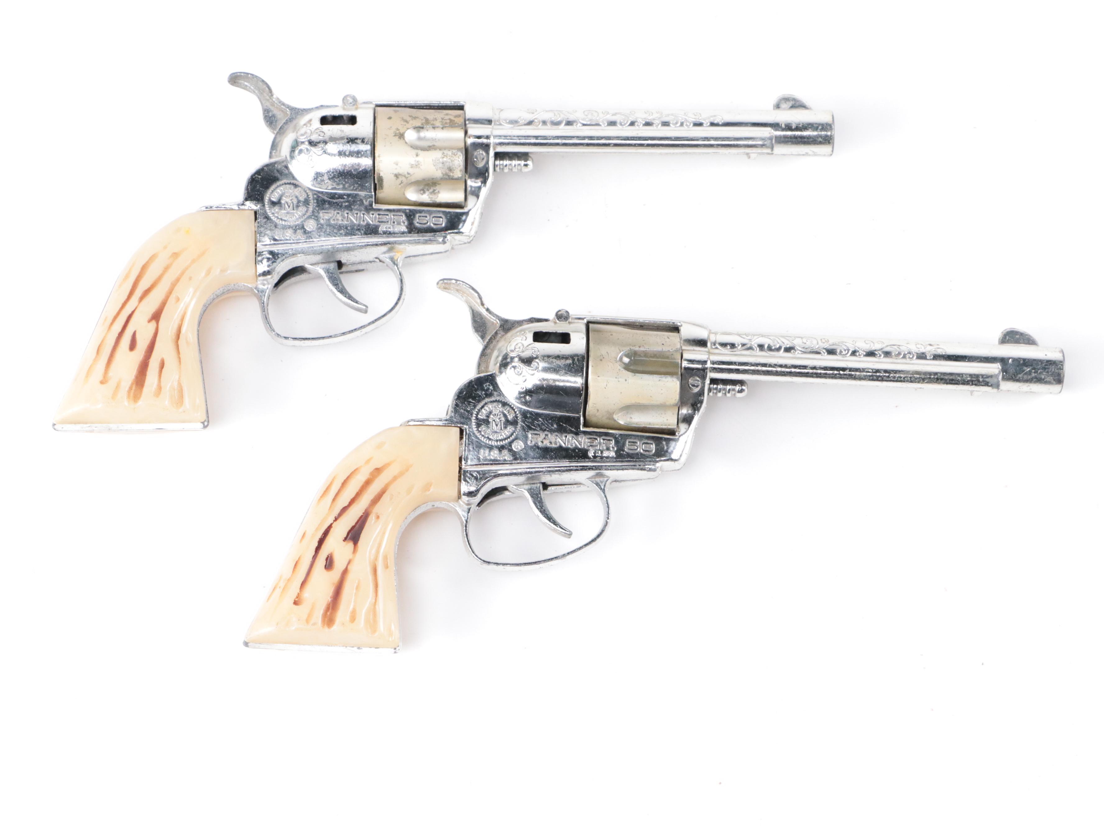 Mattel "Fanner 50" Toy Cap Guns and Gun Belt | EBTH