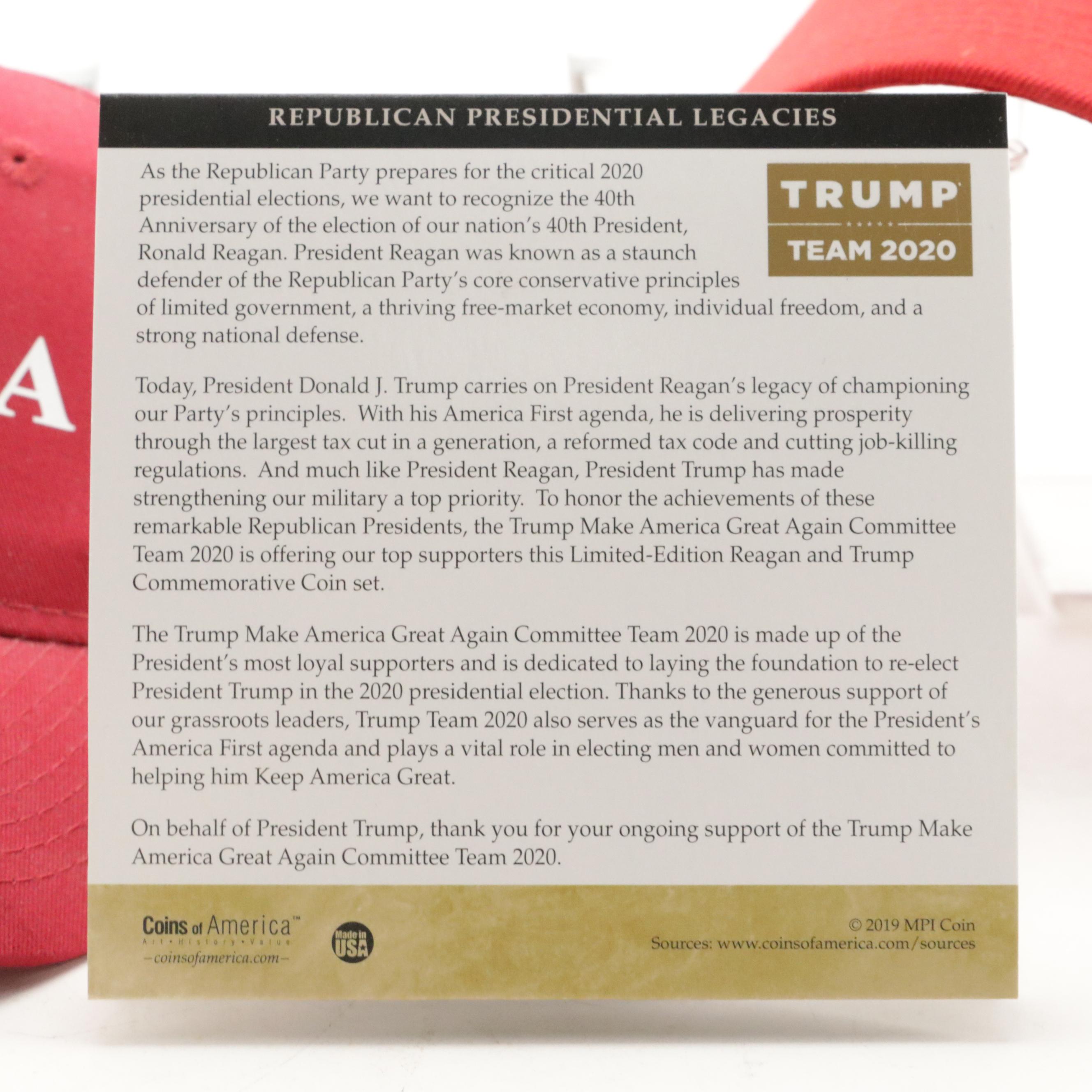 Donald Trump Commemorative Coins, RNC and Make America Great Again ...