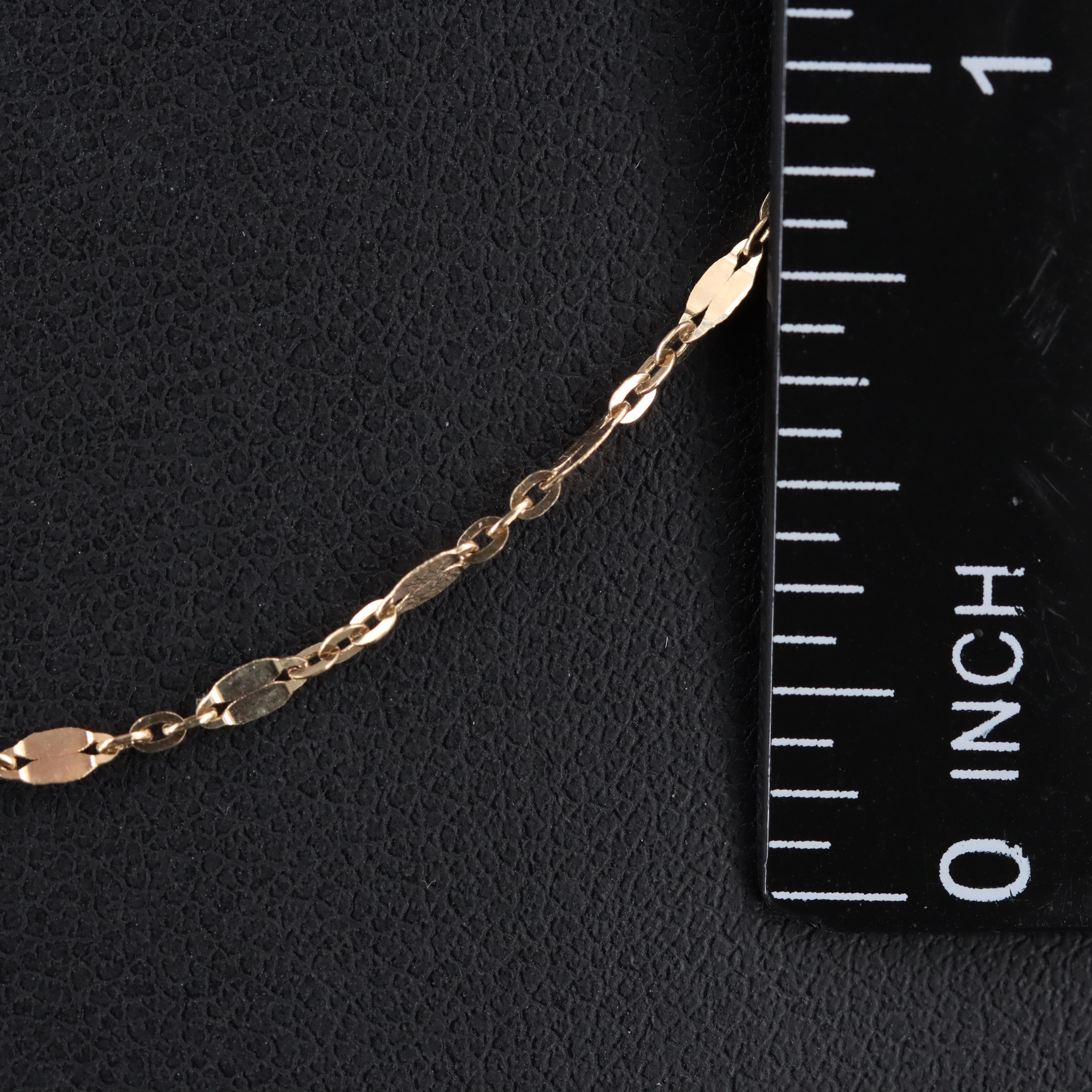 14K Sparkle Link Necklace | EBTH