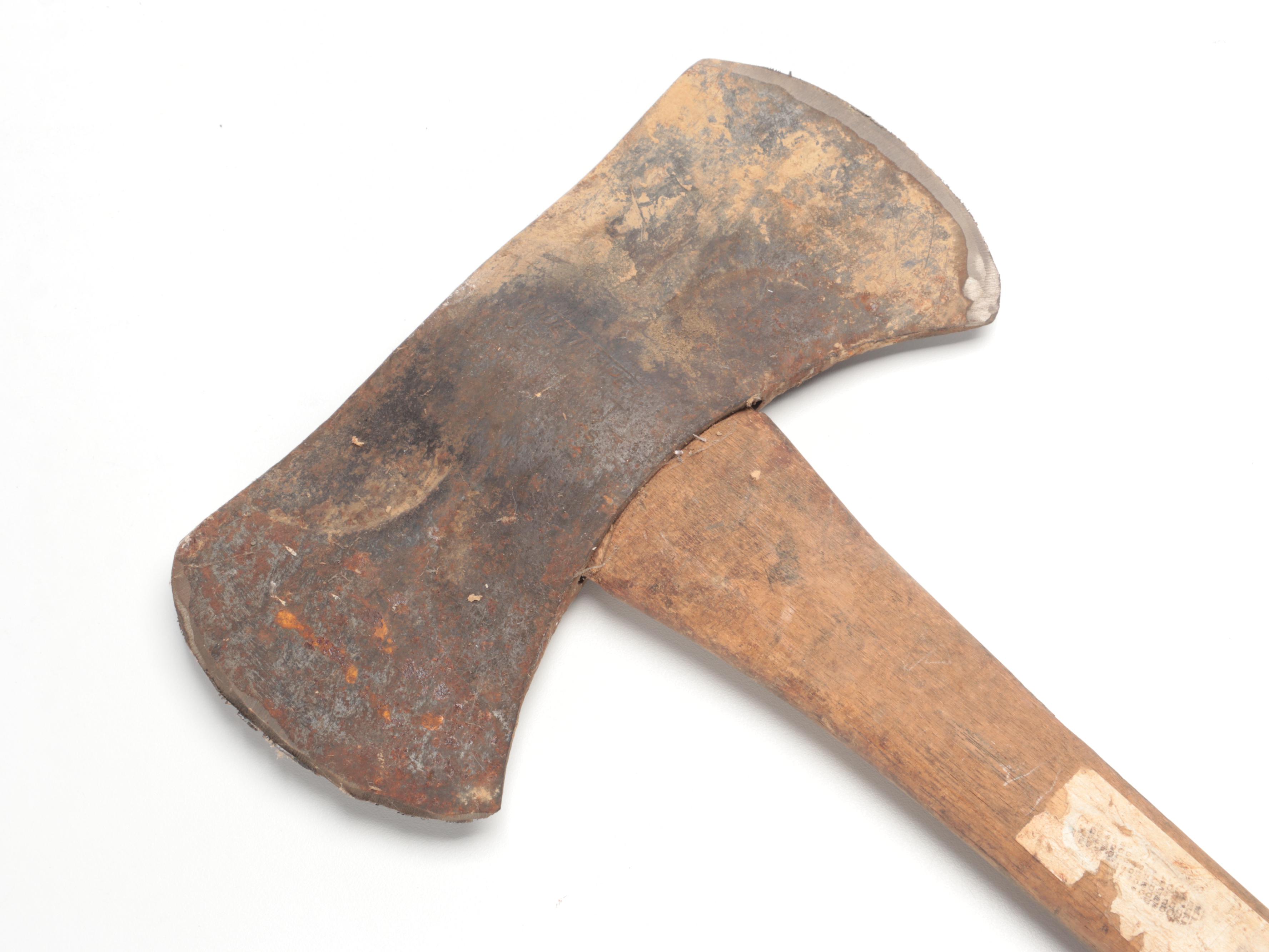 Double and Single Head Forged Iron Axes With Camp Hatchet | EBTH