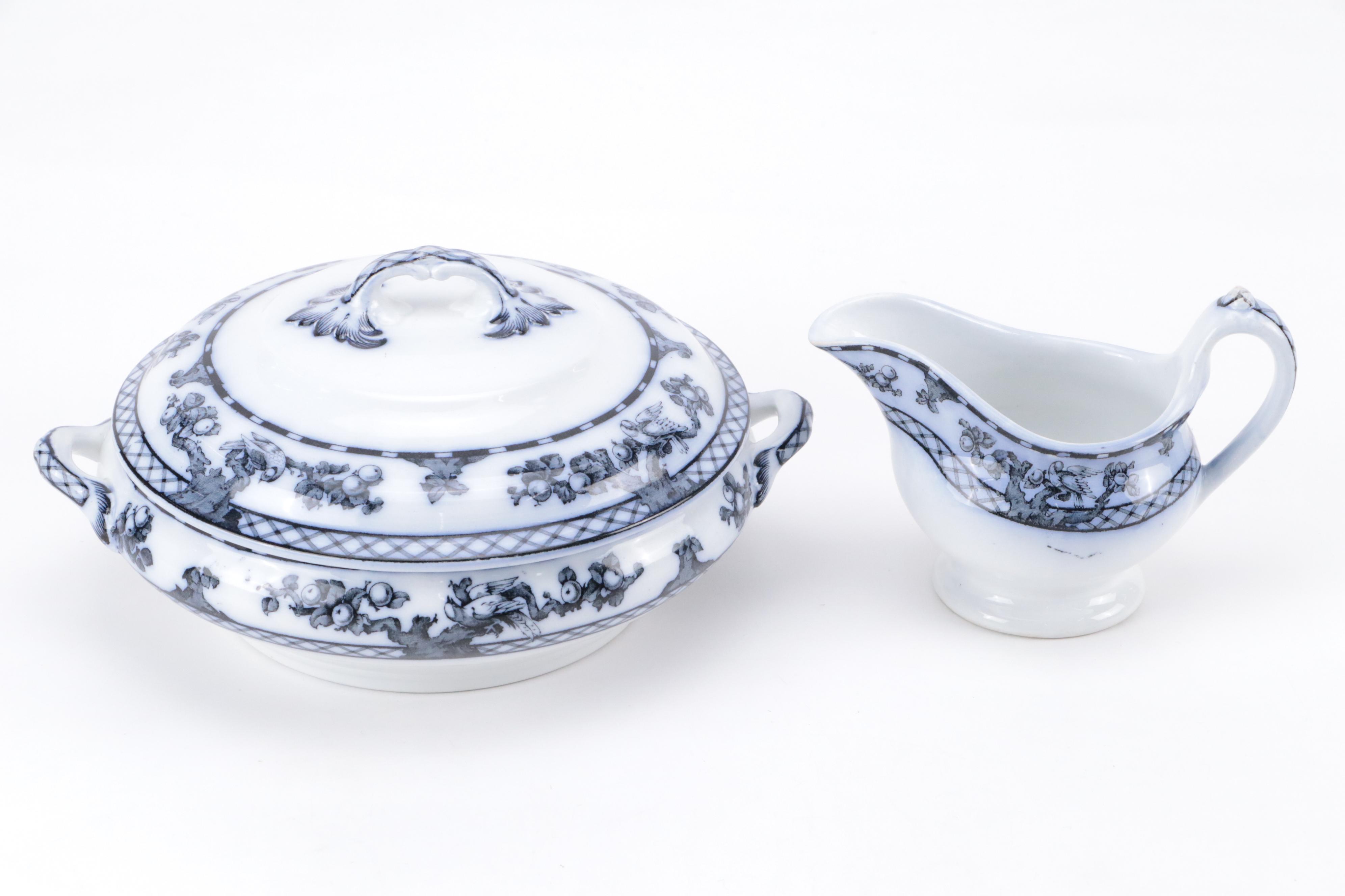 Keeling & Co. English Earthenware "Beverley" Dinnerware, Early to Mid ...